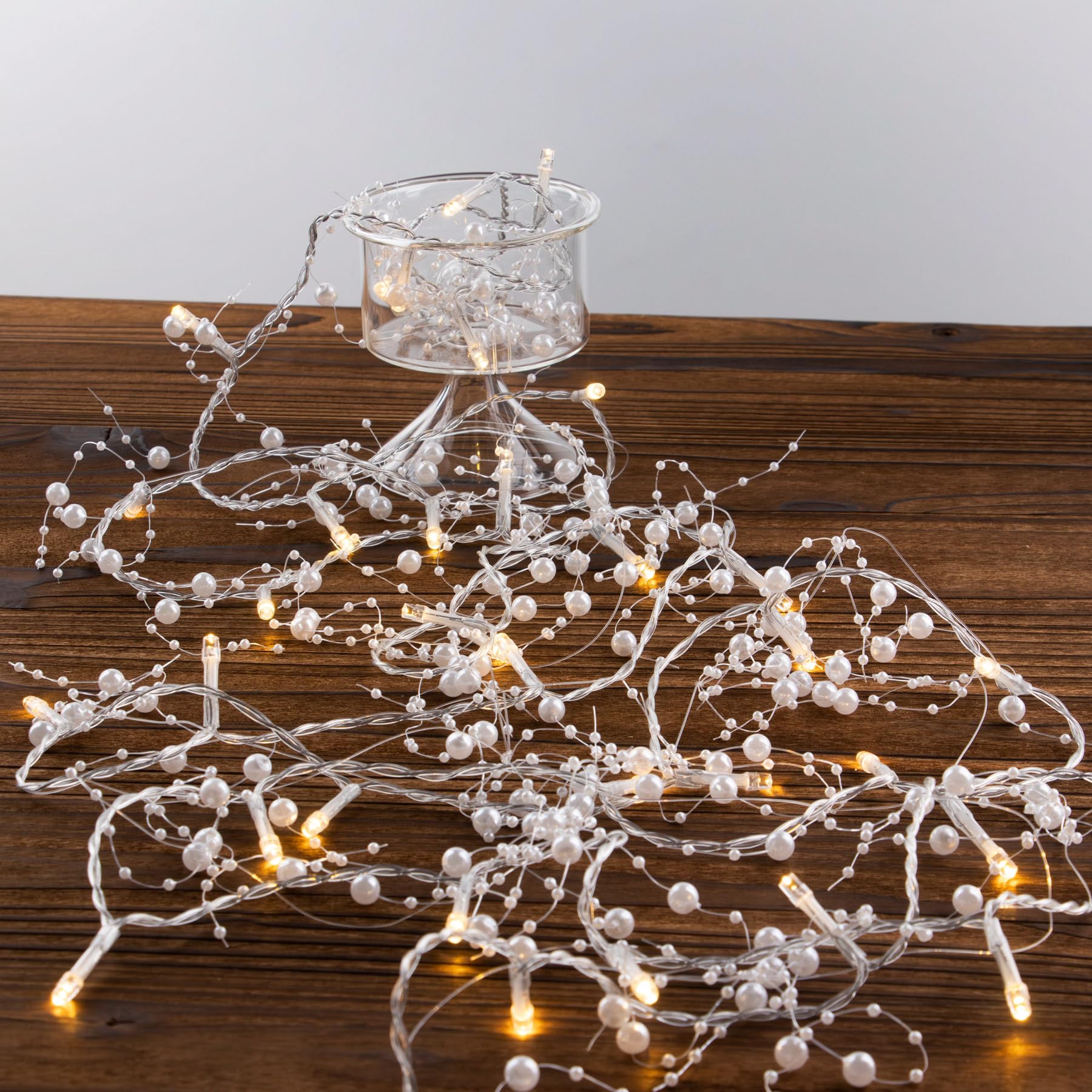 White Pearl Christmas Tree Lights VINTAGE Ceramic Christmas Tree Light