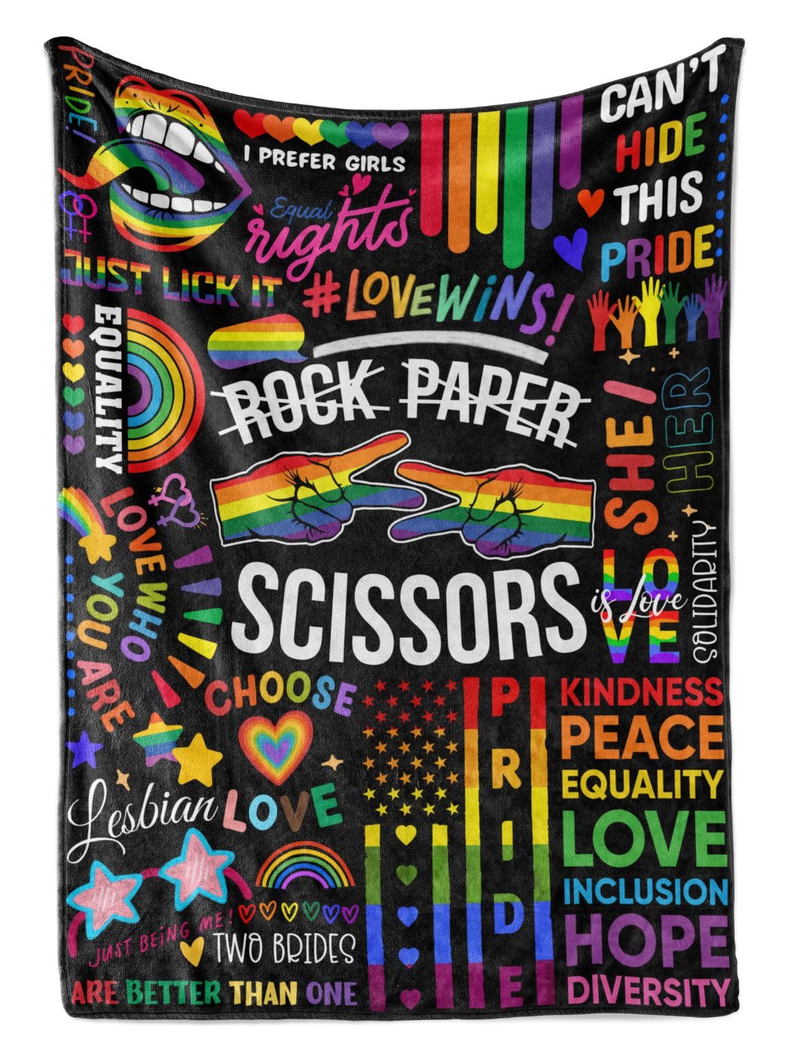 Amazon.com: InnoBeta LGBTQ Blanket, LGBT Gifts for Gay, Lesbian ...