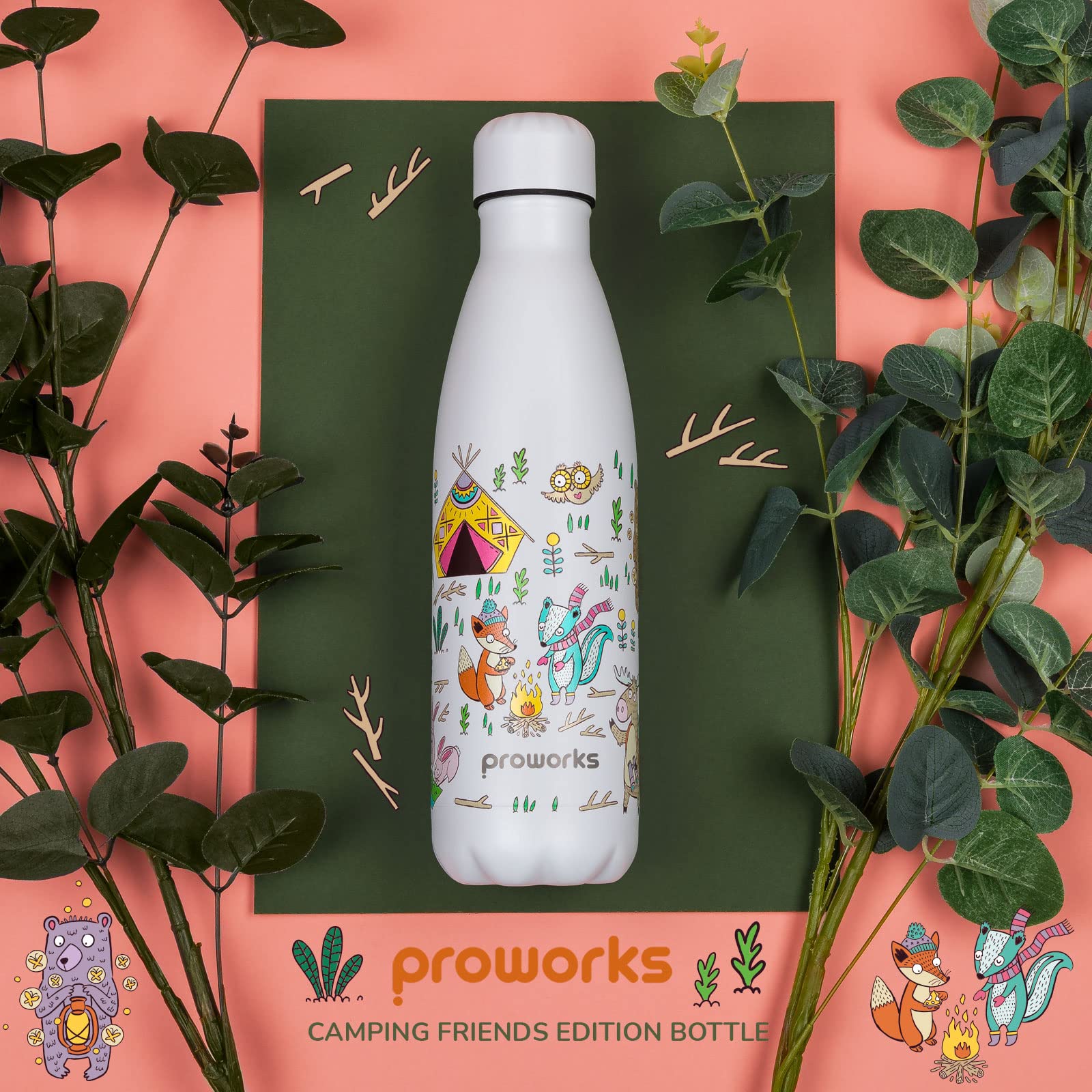 Proworks Performance Stainless Steel Sports Water Bottle | Double ...