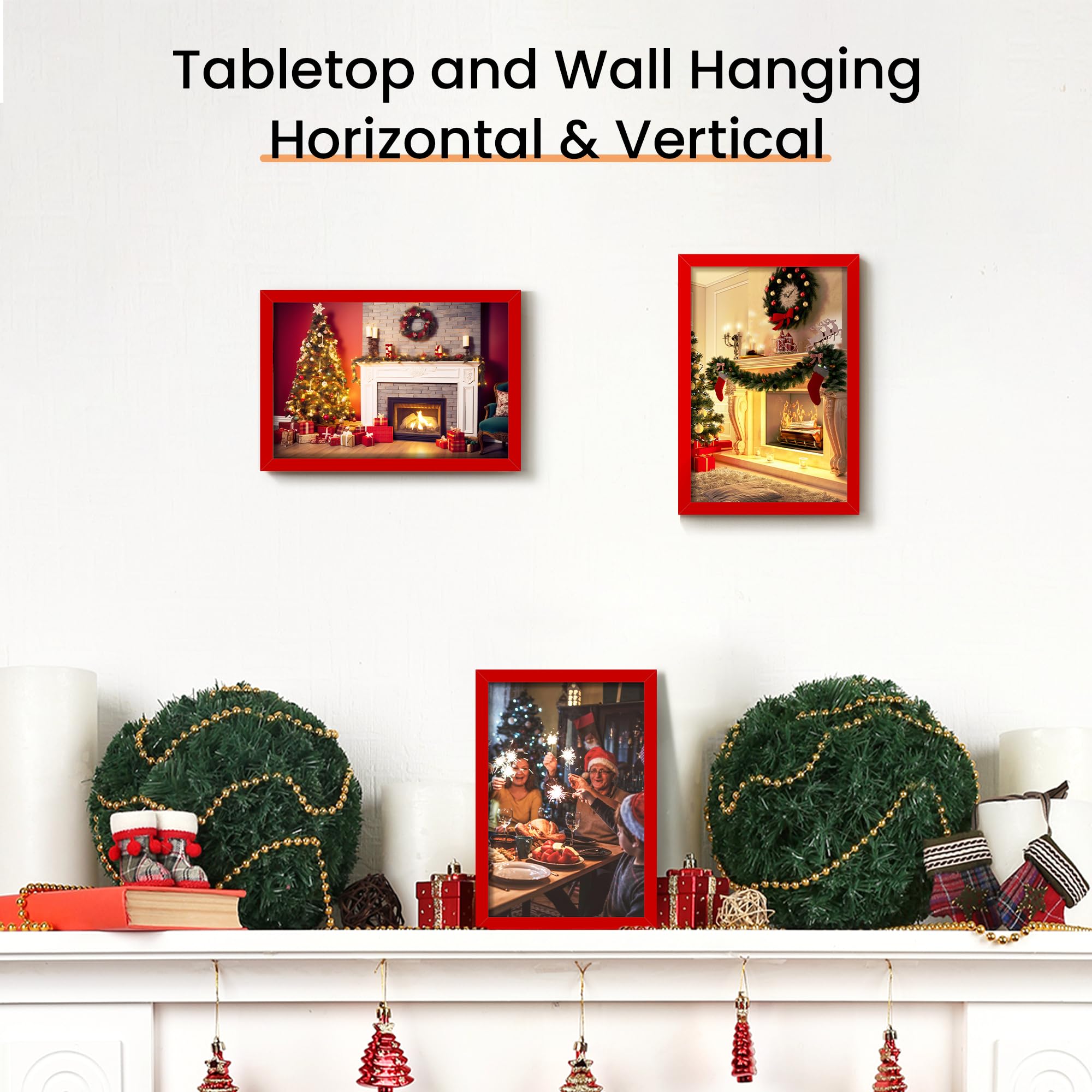 Snapklik.com : Upsimples 5x7 Picture Frame Set Of 3, Made Of High ...