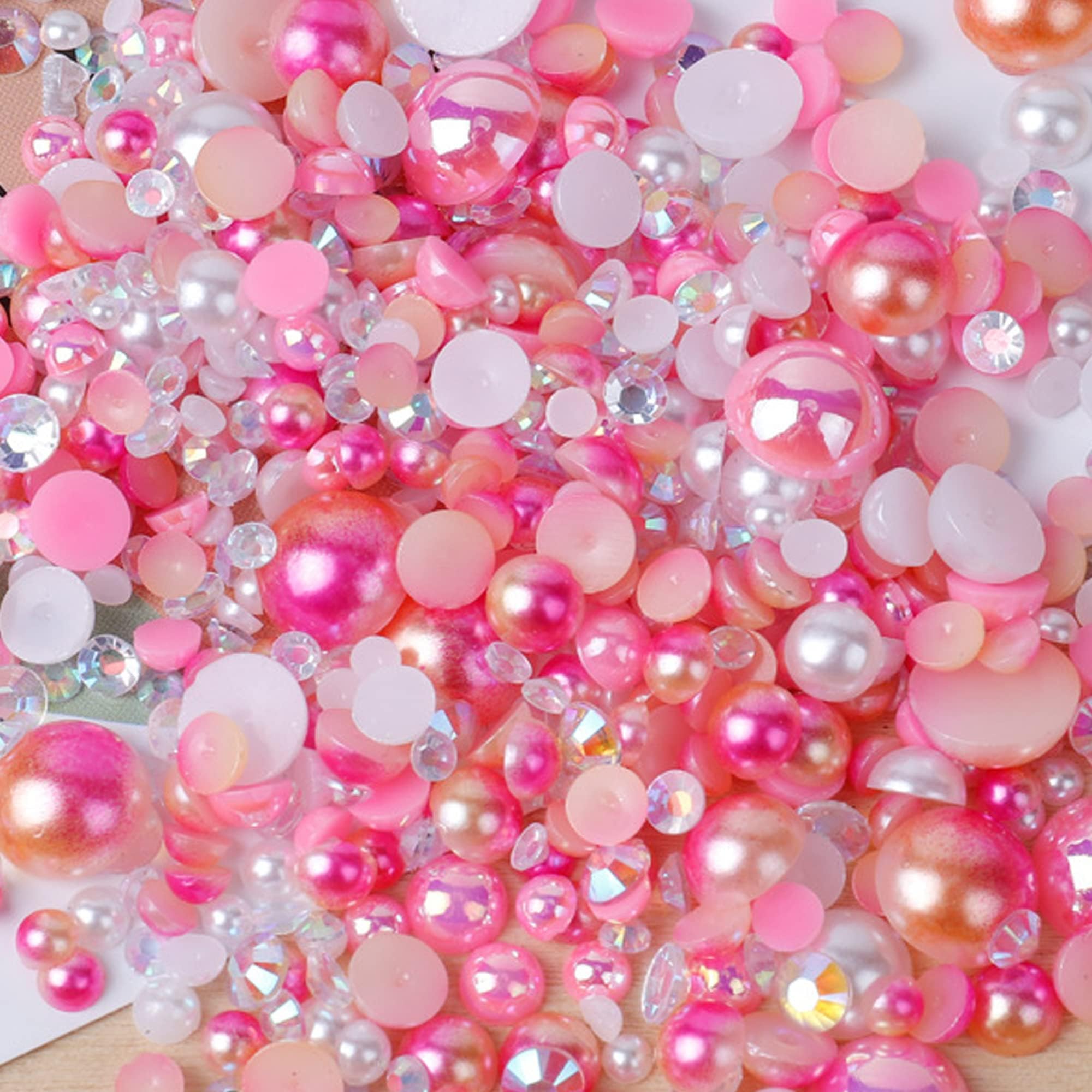 Amazon.com: jusbeaut 5000PCS Rhinestones, Jelly Resin Flatback ...