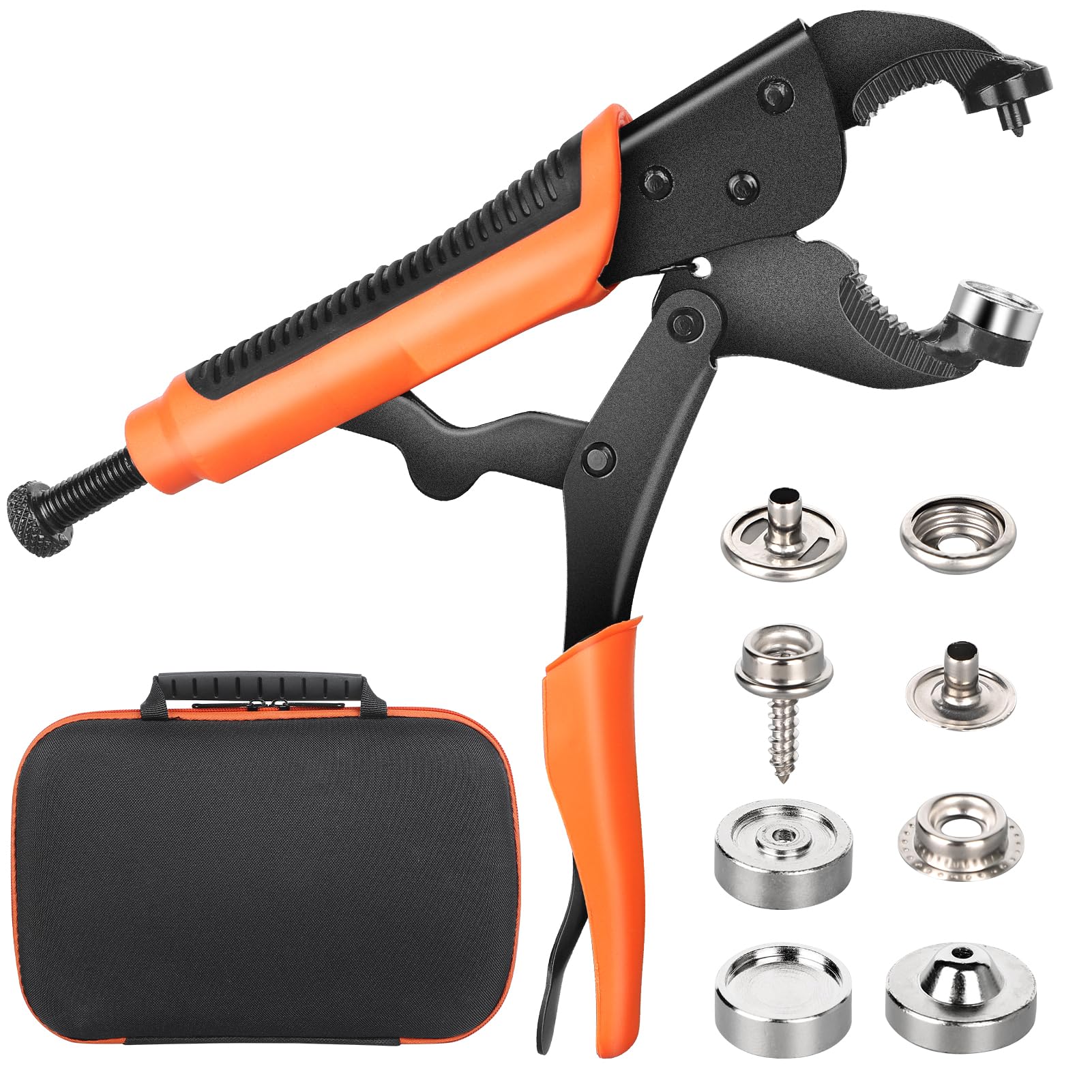 Amazon.com: FACULX Snap Button Kit, Heavy Duty Snap Fastener Tool Kit ...