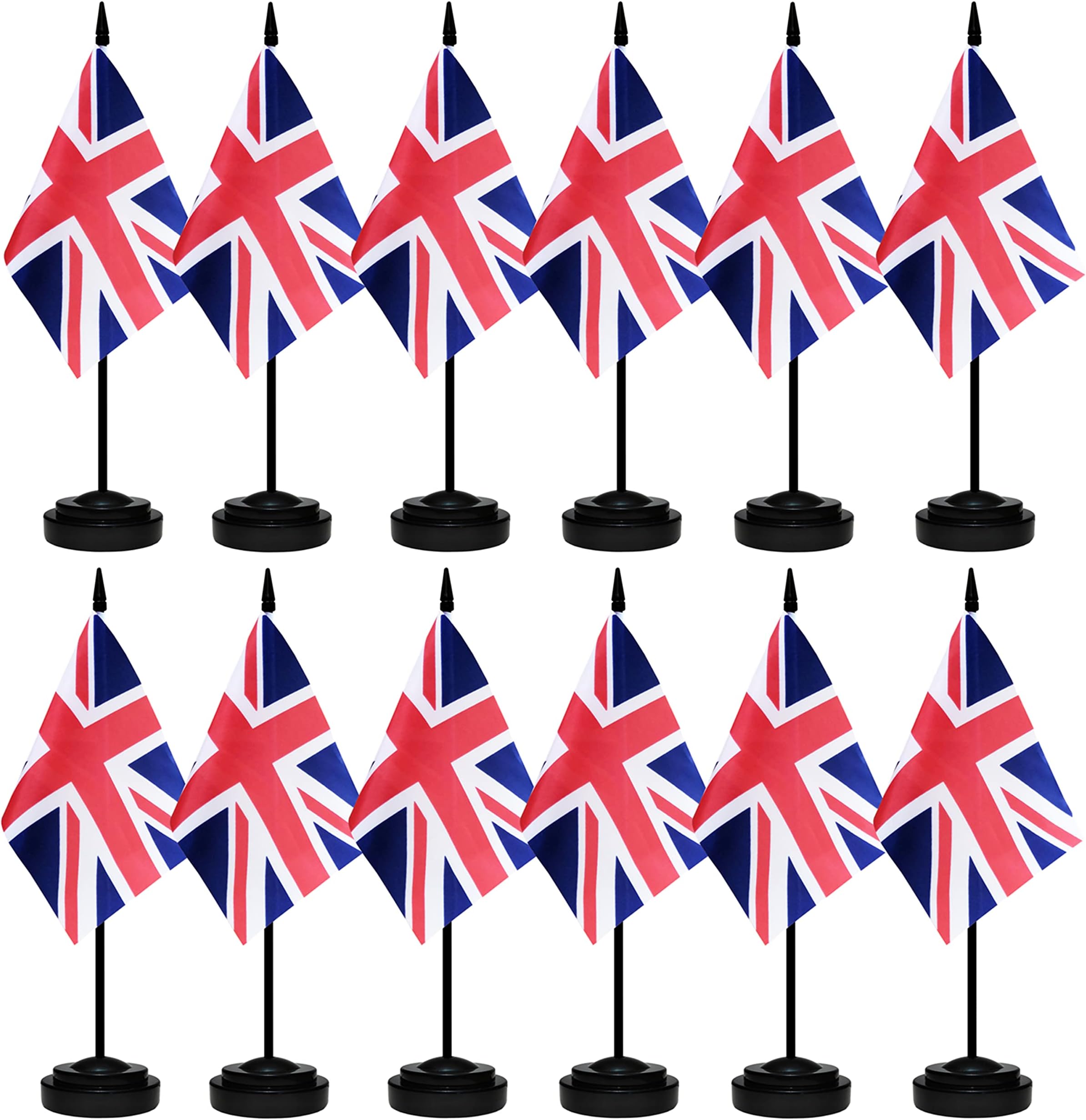 Amazon.com : 25 Pack Hand Held Small Mini Flag British Flag Untied ...