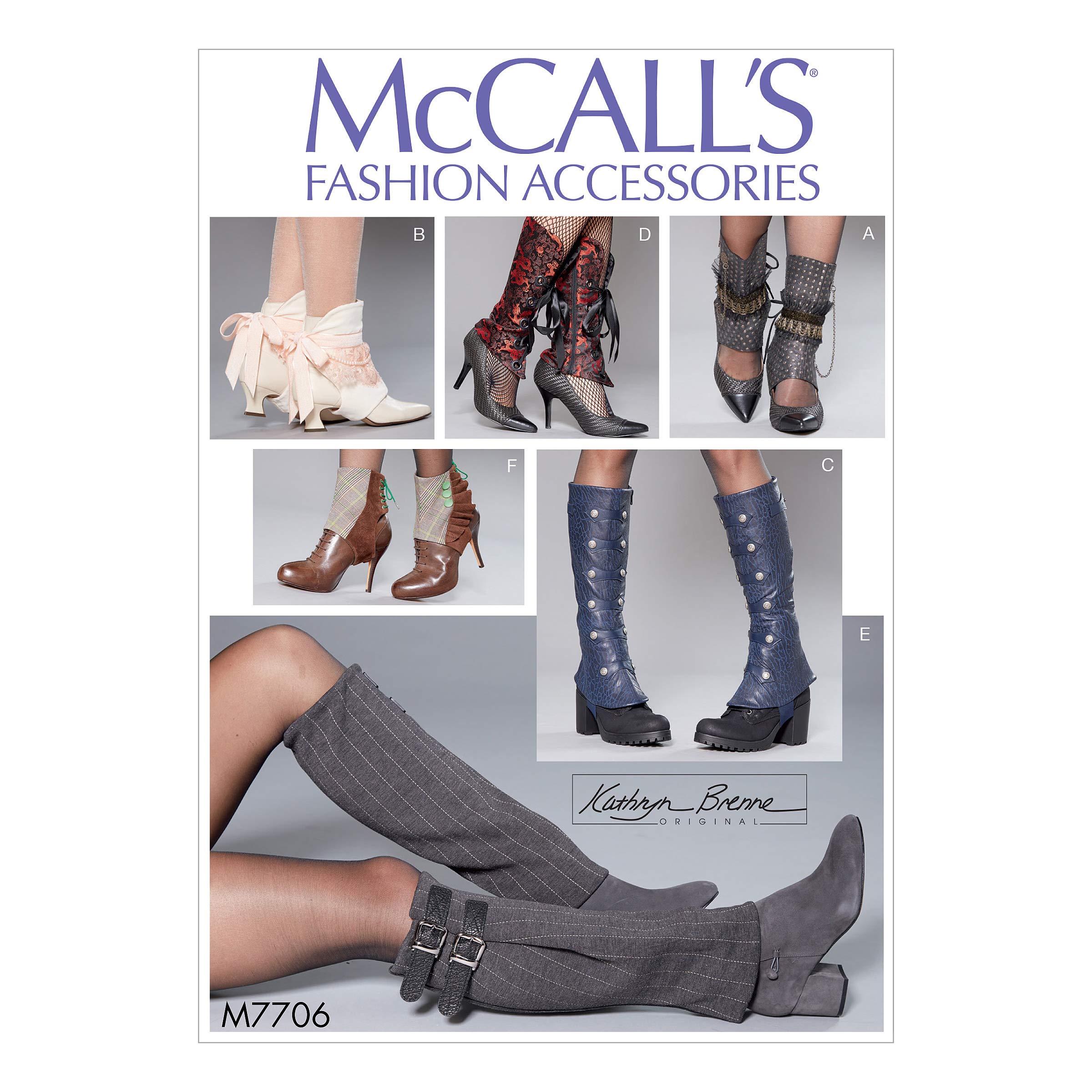 Amazon.com: McCall's Pattern M7706 Misses' Spats by Kathryn Brenne ...