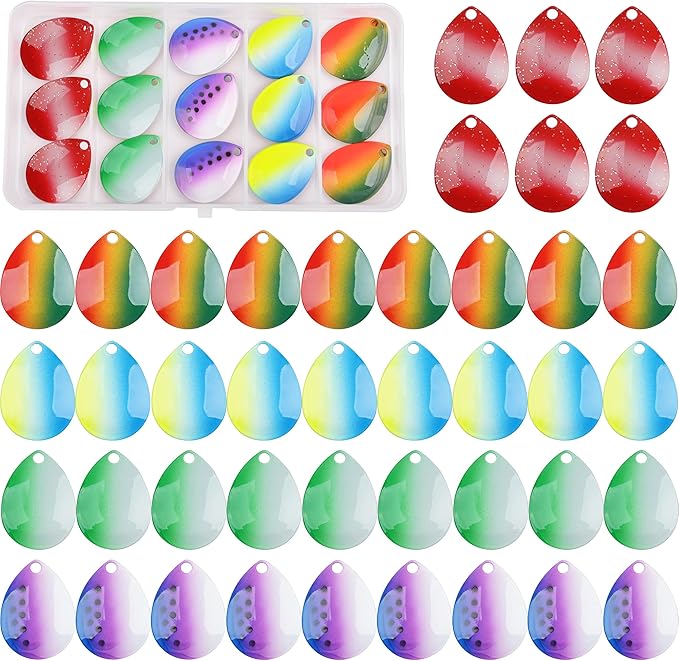 Colorado Blades Fishing Spinner Blades Lures Making Kit- 60pcs Fishing ...