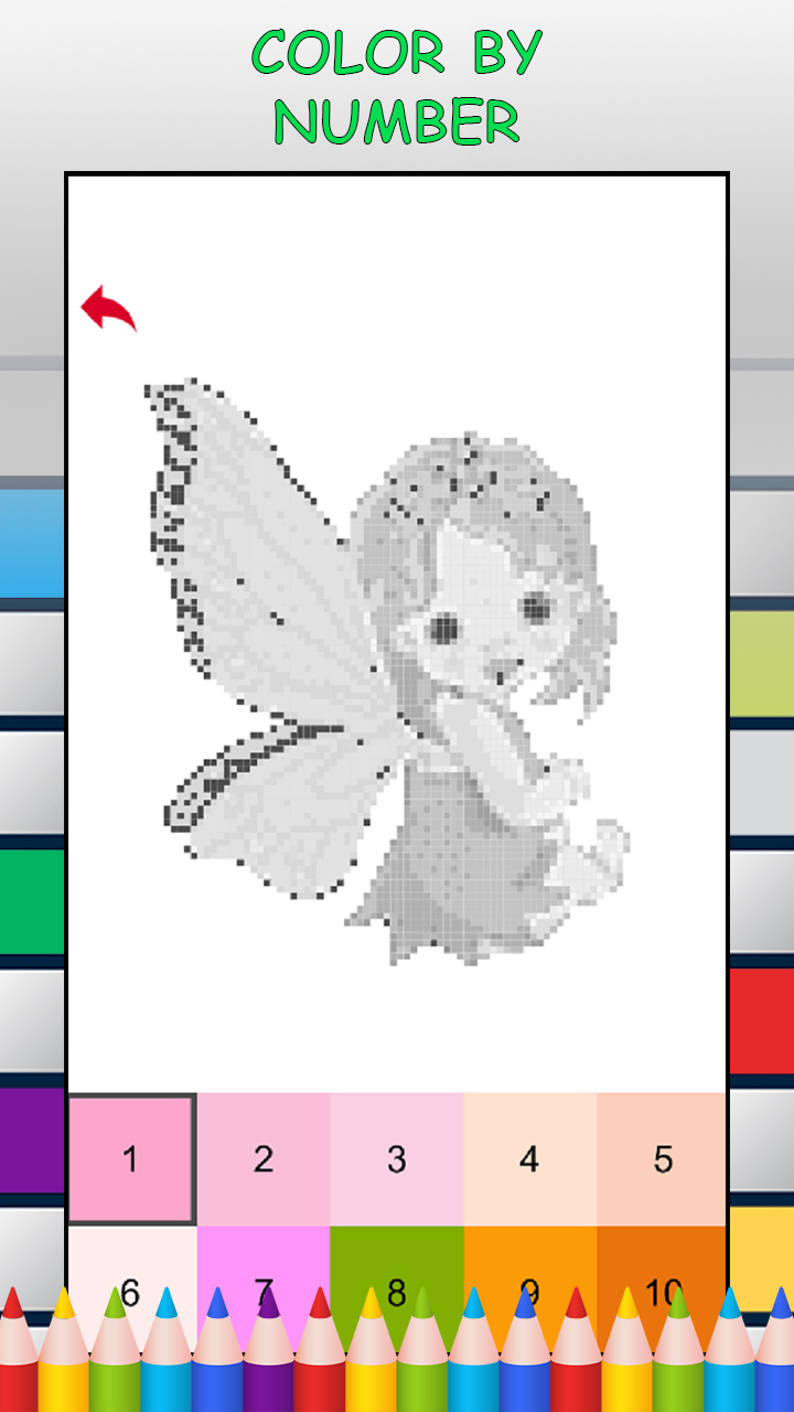 Fairies Color by Number - Pixel Art Game - App on Amazon Appstore