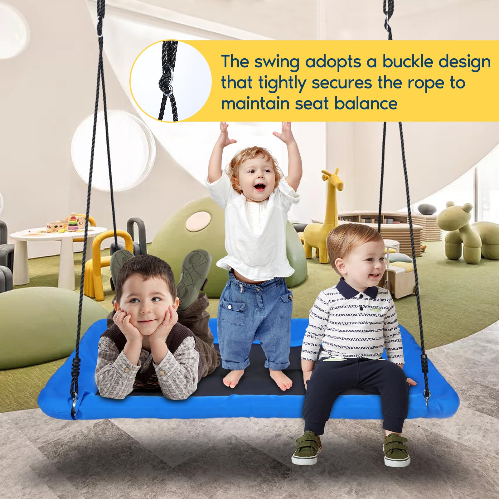 Snapklik.com : 800lbs 60" Platform Tree Swing For Kids And Adults,Tree ...