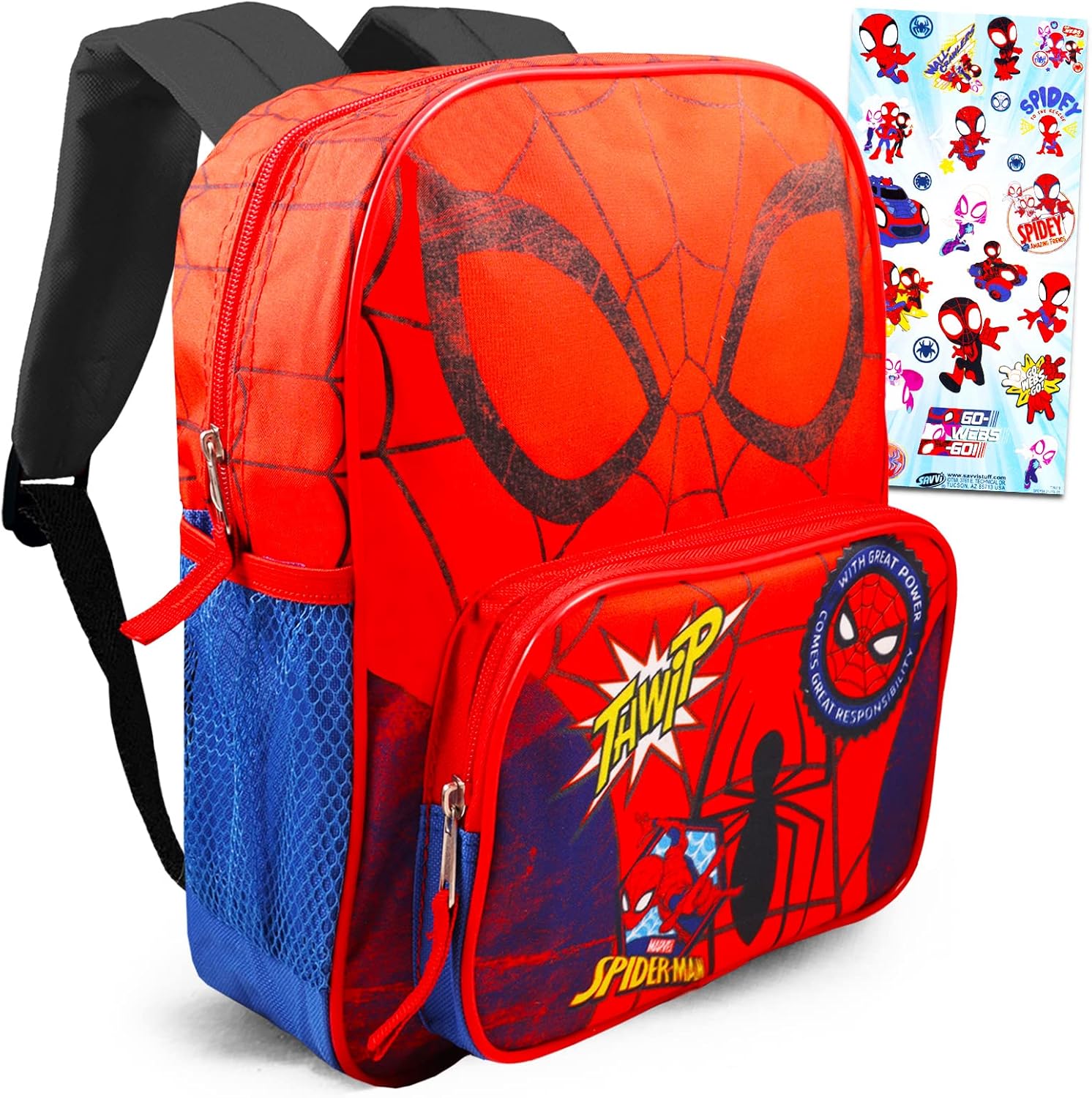 Amazon.com | Spiderman Mini Backpack for Boys Set - Bundle with 11 ...