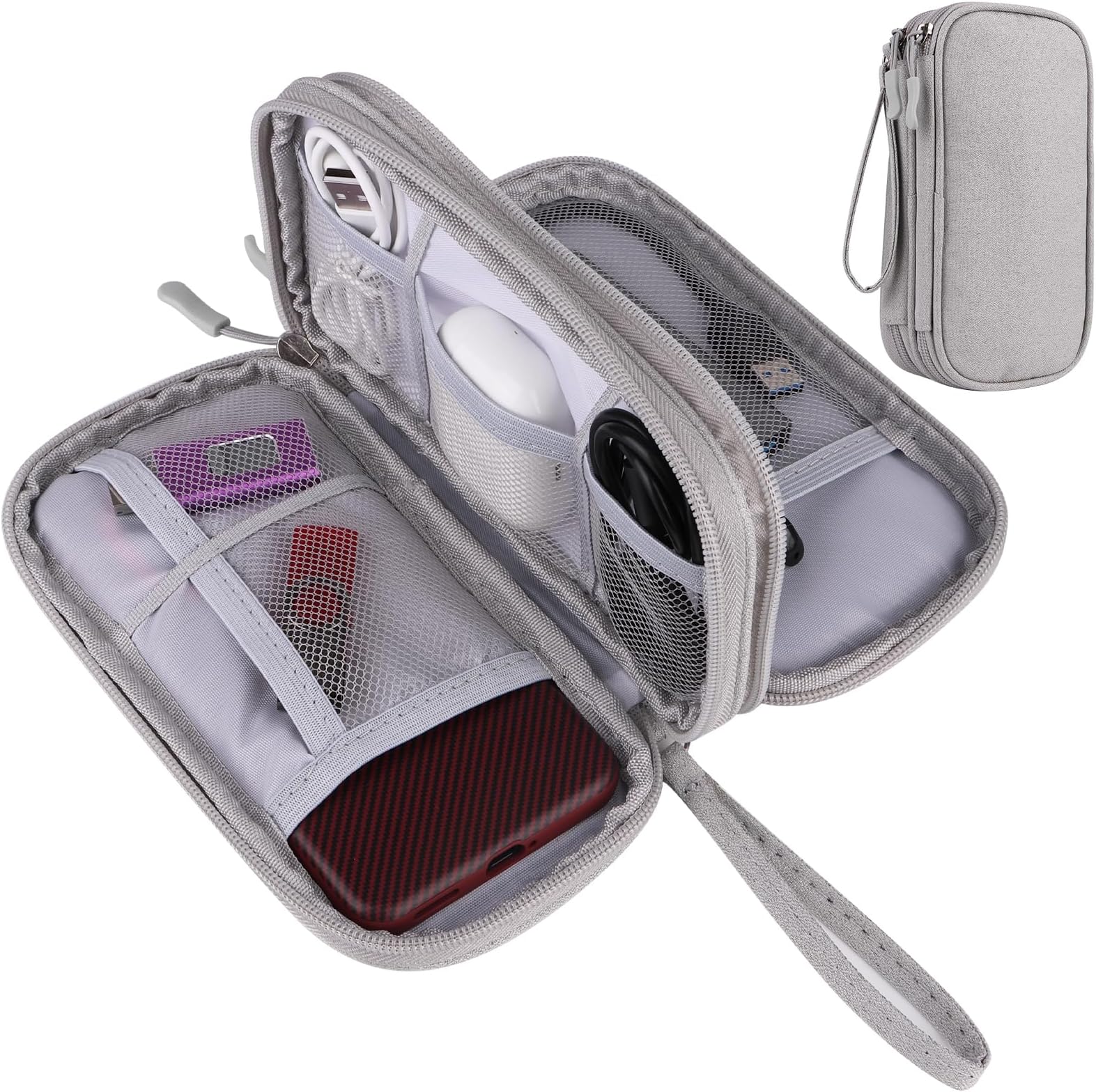 Amazon.com: JIAKAI Travel Cable Organizer,Electronics Accessories ...