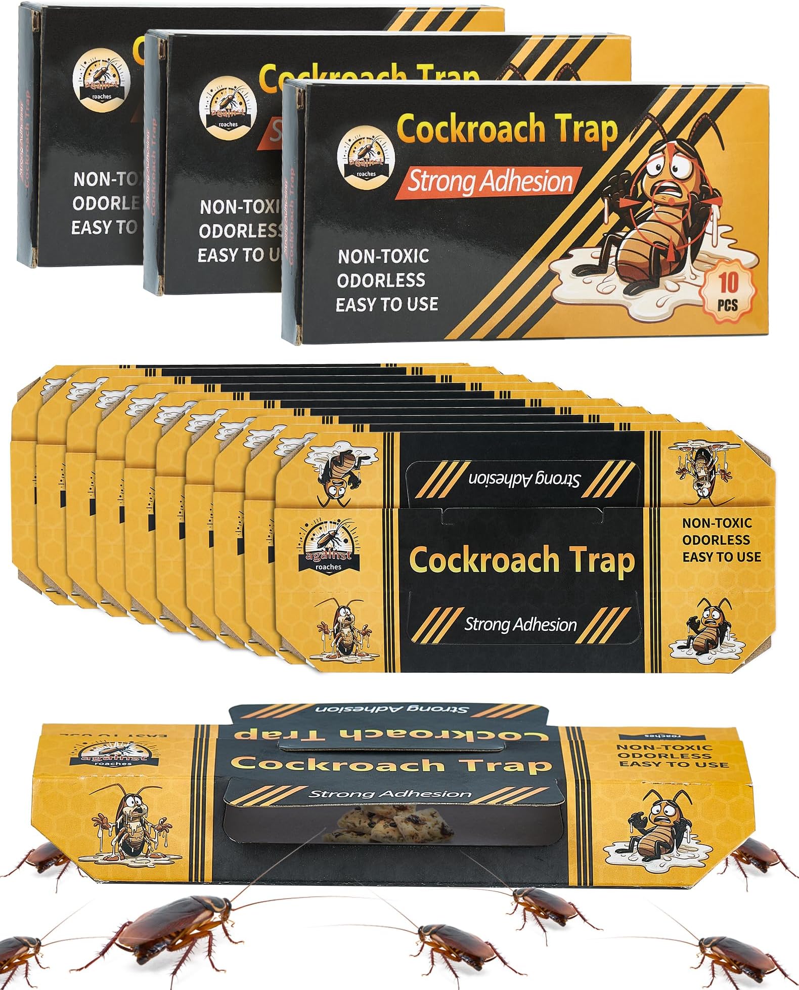 Piege Cafard 24 Pcs Anti Cafards Puissant Professionnel Produit Attrape ...