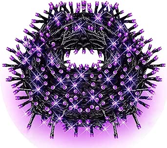 FULLBELL Black Light String Lights Blacklight 100 LEDs 33 Feet Black ...