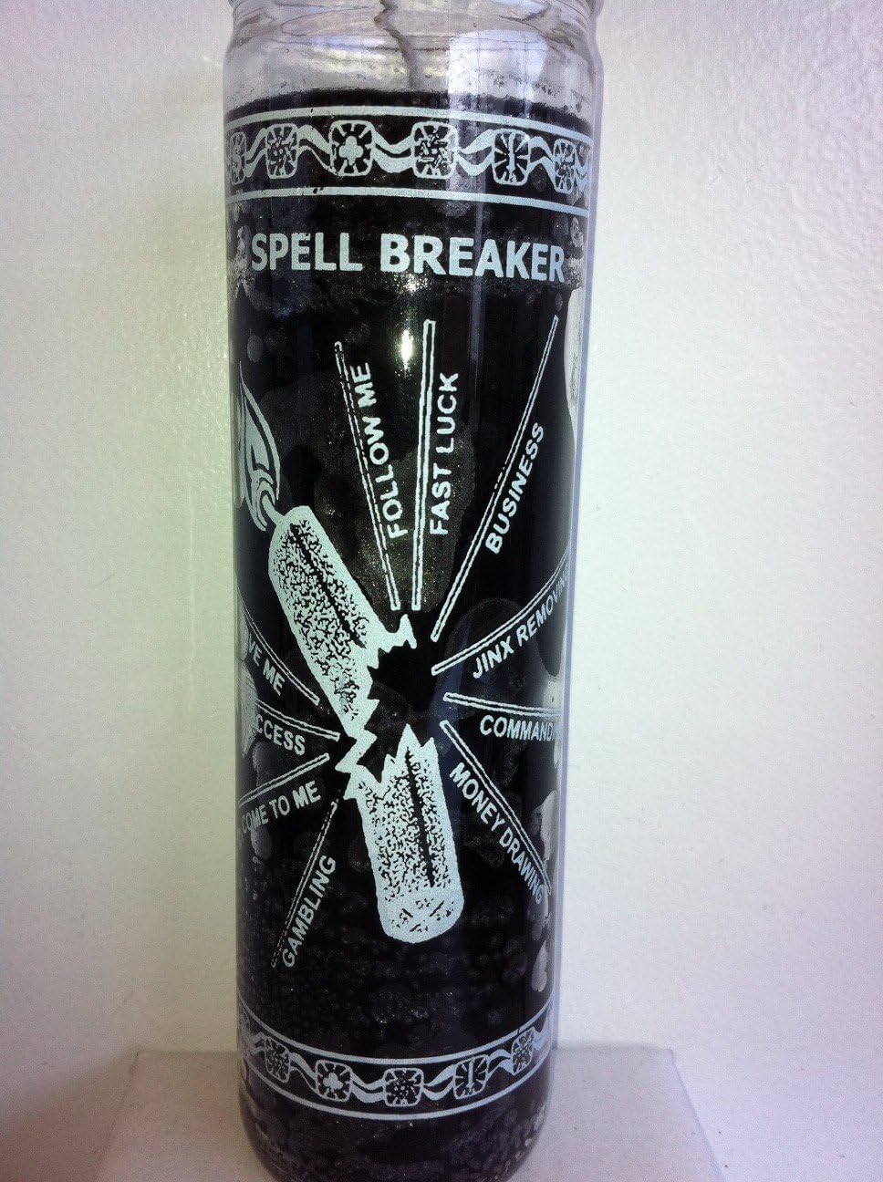 Amazon.com: Spell Breaker (Rompe Conjuros) 7 Day Unscented Black Candle ...