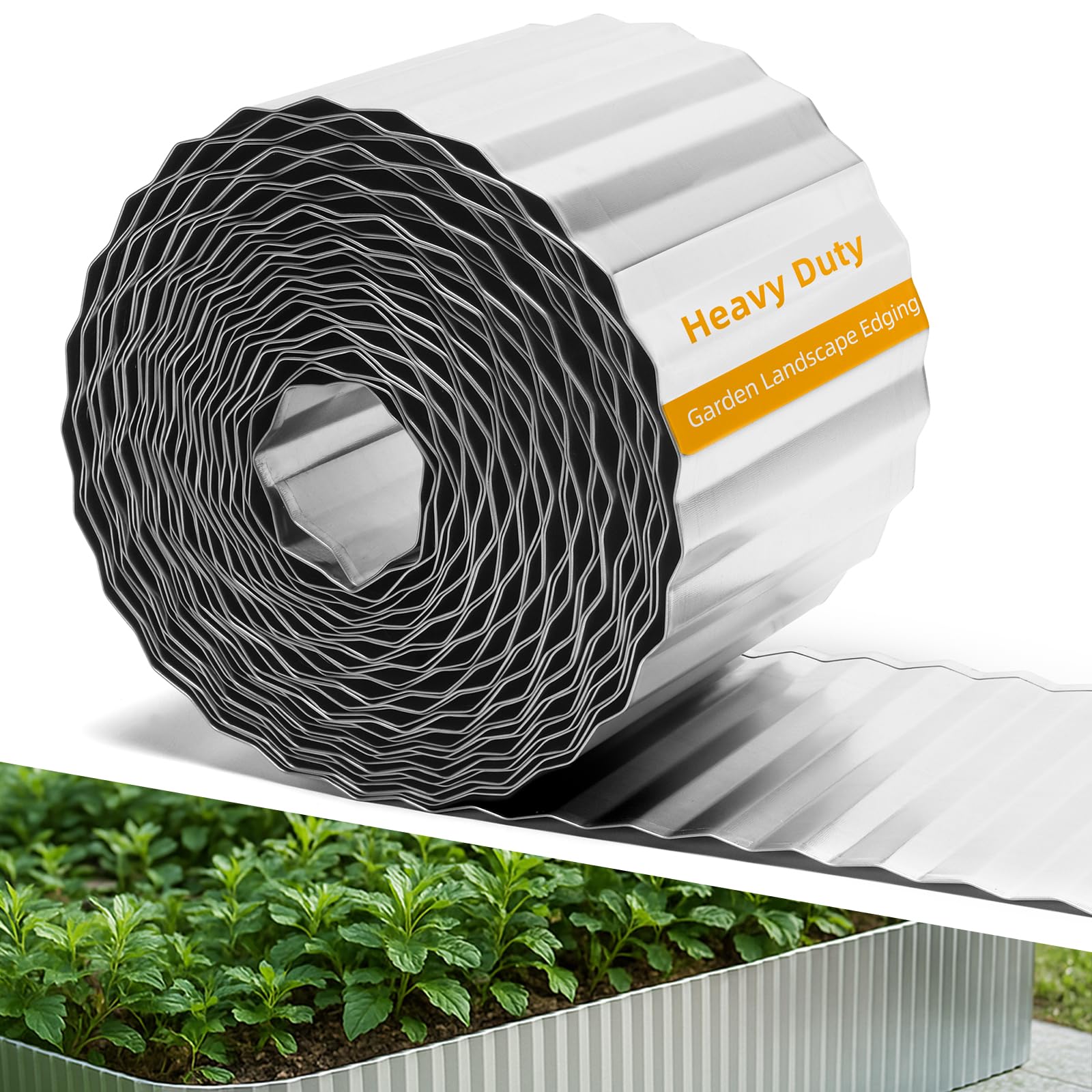 Snapklik.com : Corrugated Garden Edging Border, 6" X 50 Tall Landscape ...
