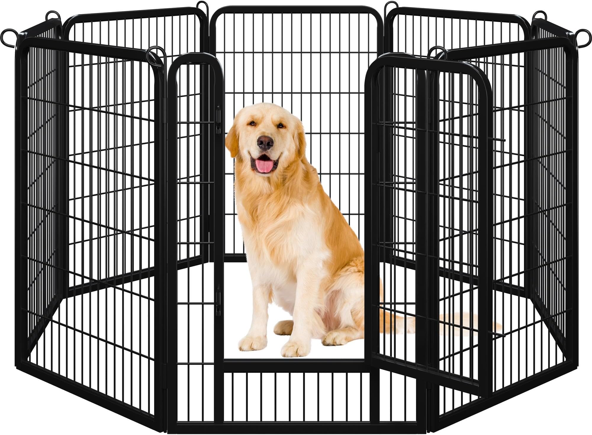 Yaheetech Dog Playpen Outdoor, Indoor Pen for Large/Medium/Small Dogs ...
