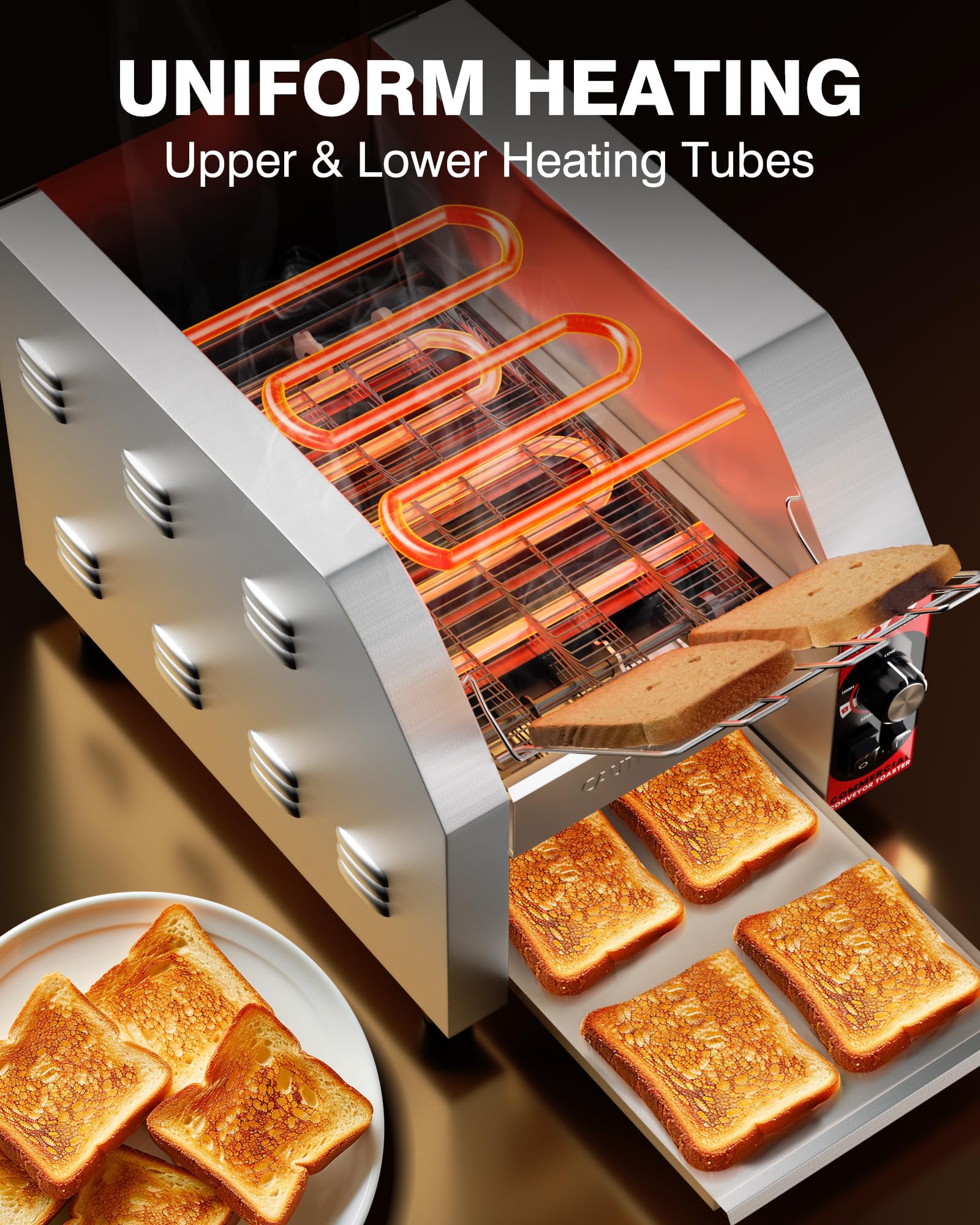 Snapklik.com : PYY Commercial Conveyor Toaster - 450 Slices/Hour ...
