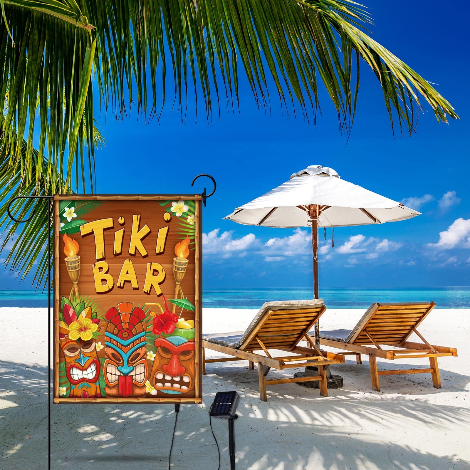 Snapklik.com : Capoda Tiki Garden Flag 12 X 18 Inch Summer Tiki Bar ...