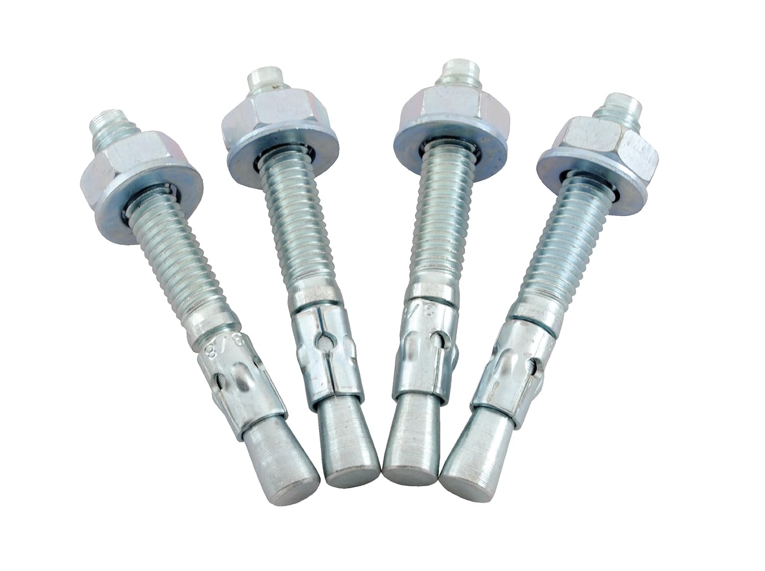 Vestil AS 383 4PK Concrete Anchor Four Bolt Kit 3 8 Diameter X 3