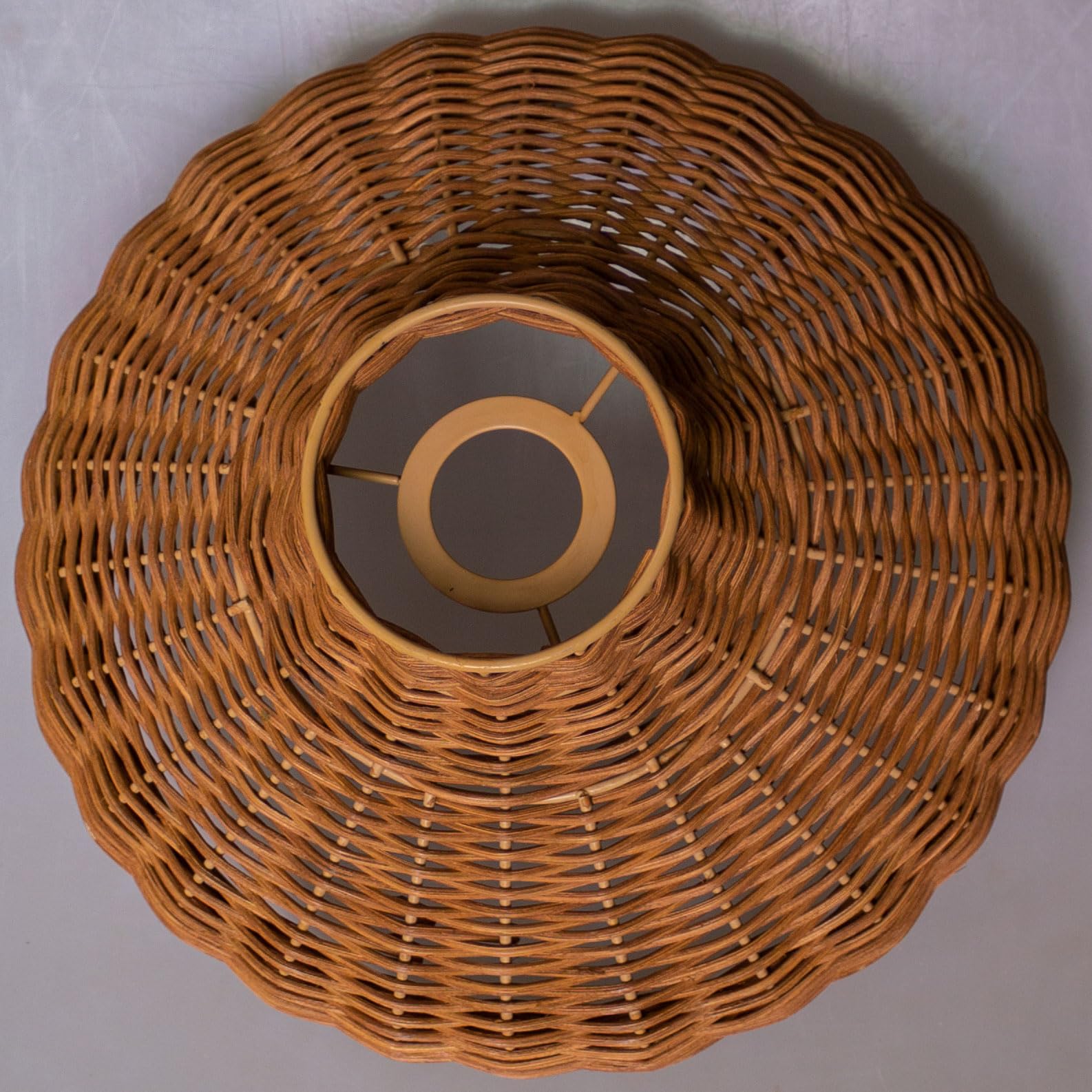 Rattan Round Pendant Light Shade wicker Chandelier Shade,Handmade woven ...