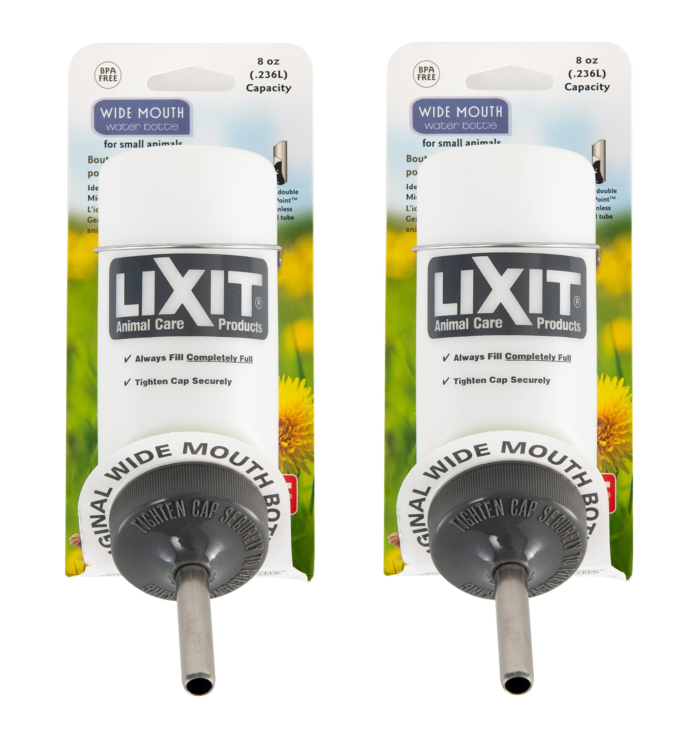 Snapklik.com : Lixit Wide Mouth BPA-Free Cage Water Bottles For Rabbits ...