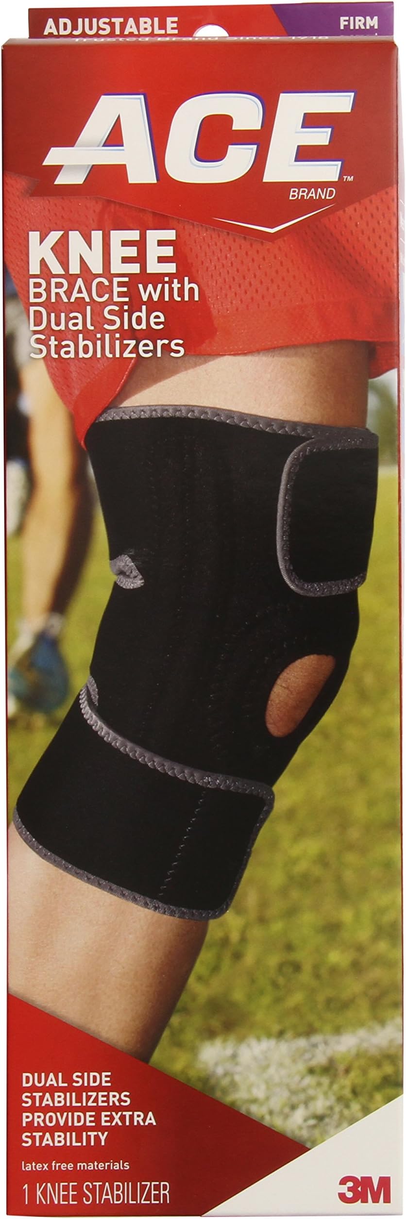 Amazon.com: ACE Adjustable Knee Brace with Dual Side Stabilizers, Helps ...