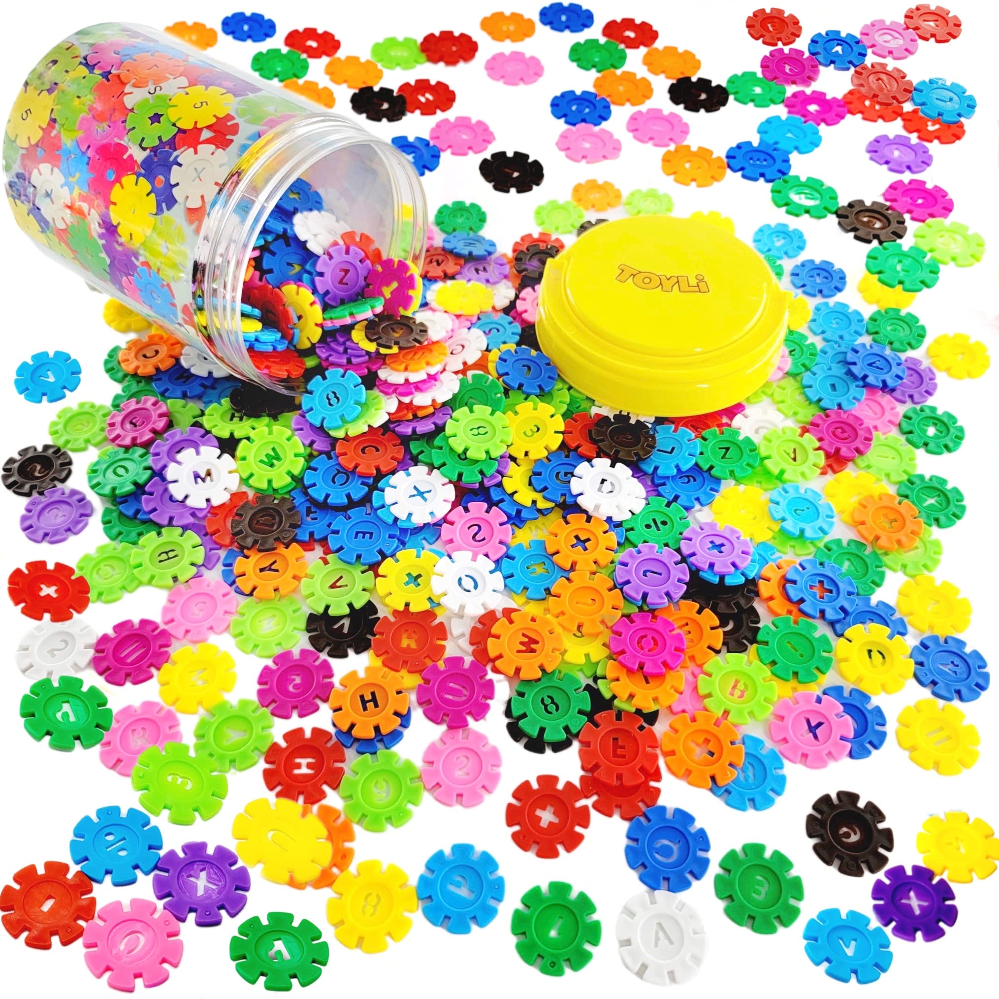 Buy TOYLI Smart Coins 500 Pieces Interlocking Discs Set Kids STEM Toys