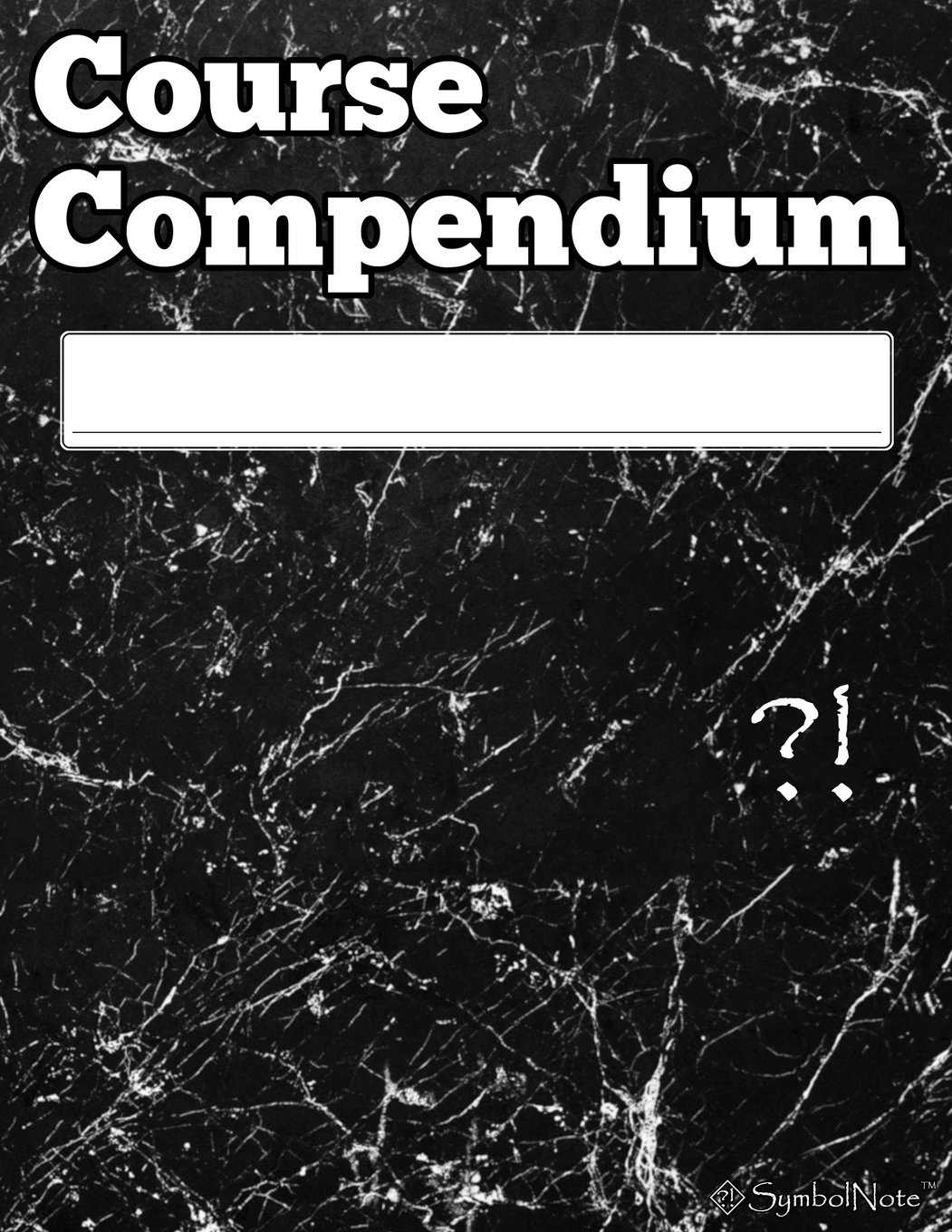 Course Compendium: A Notebook to Organize, Schedule, and Manage All ...