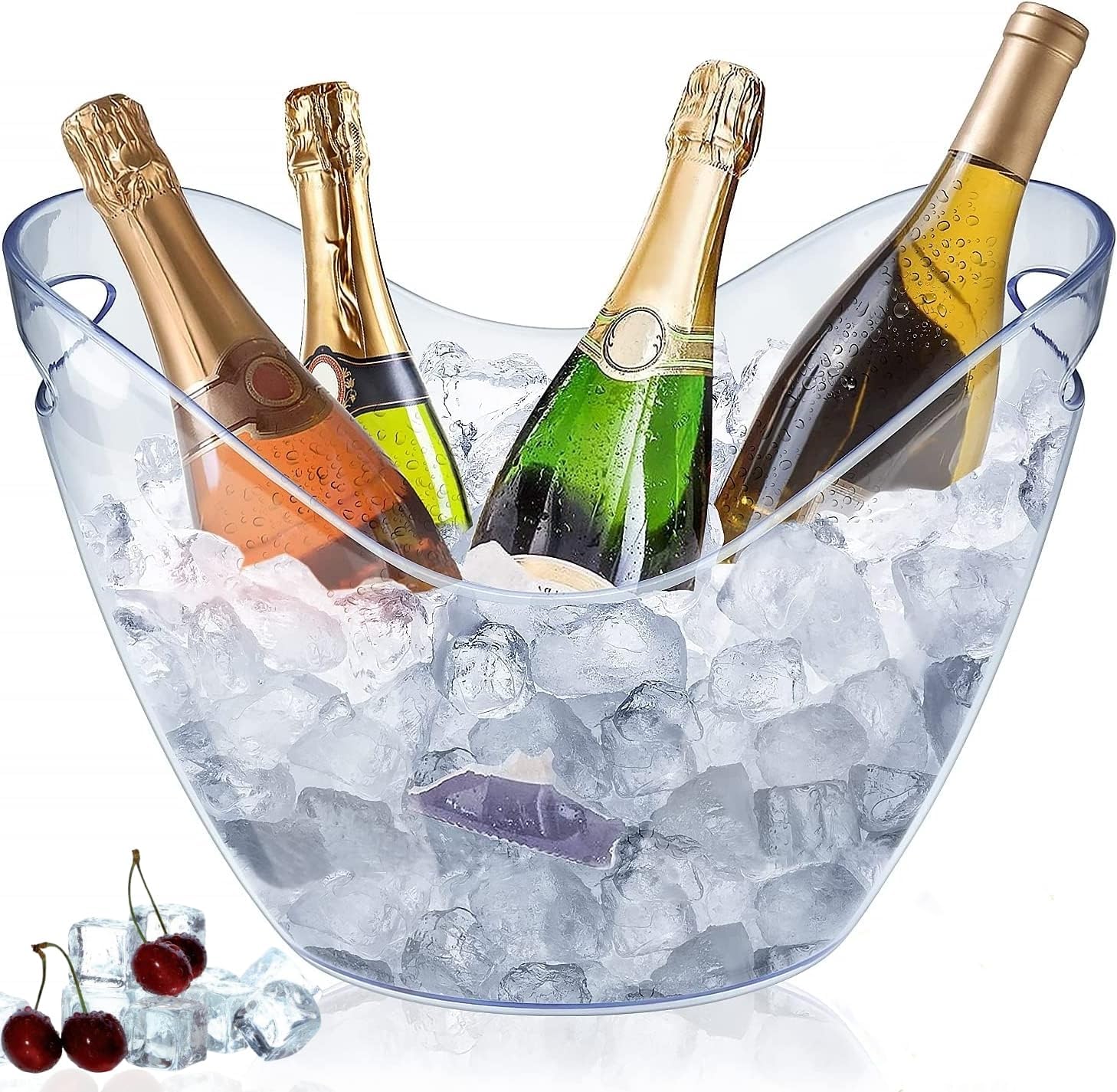 Ice Bucket Wine Bucket 8 Liter Large Beverage Tub Clear Acrylic Beer ...
