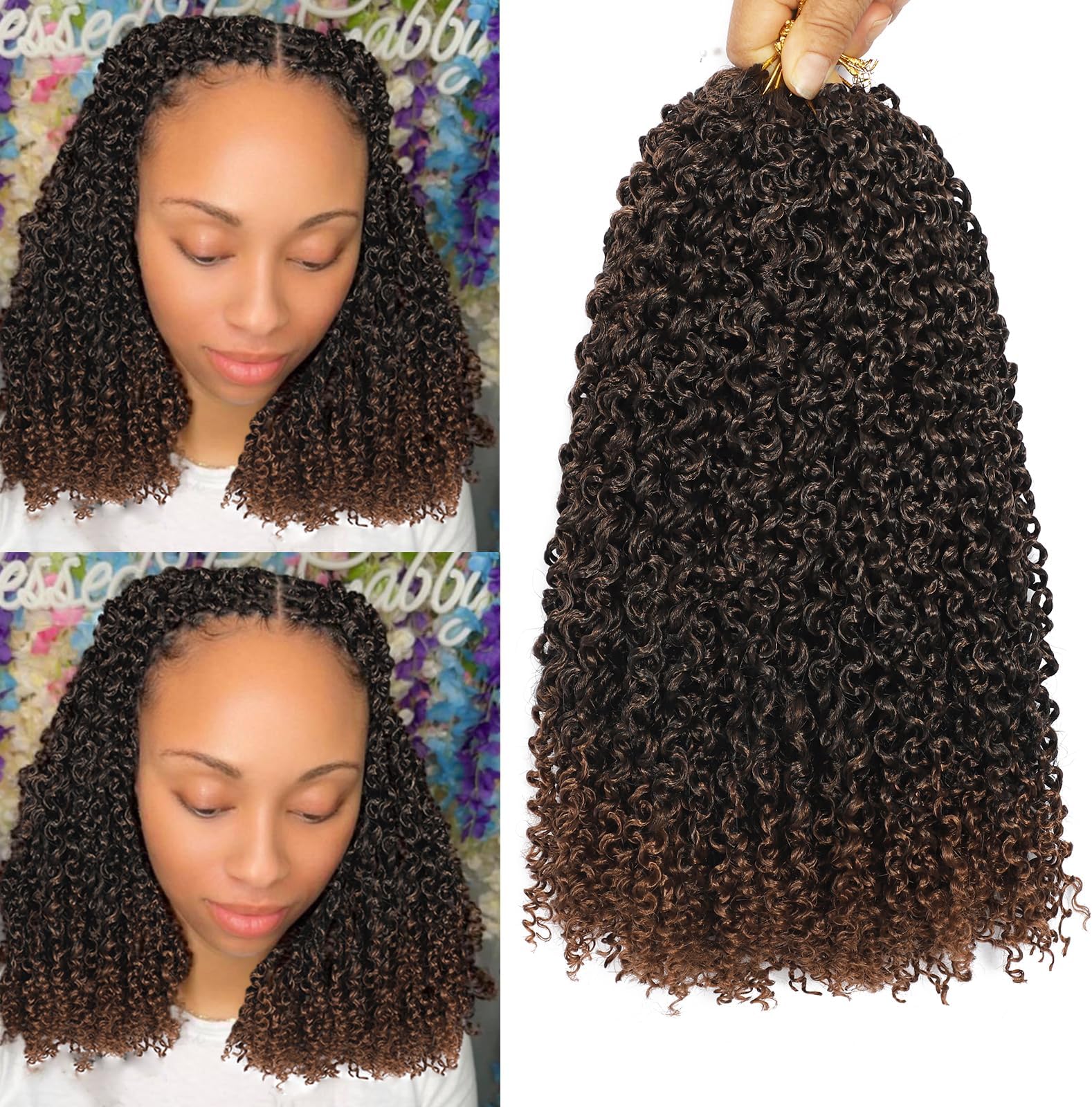 Amazon.com : Haftaluv Yanky Twist Crochet Hair 12 Inch 9 Packs Pre ...