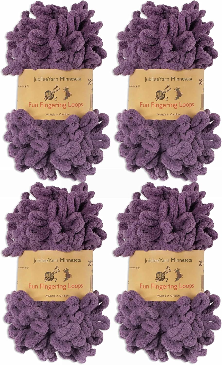 Amazon.com: JubileeYarn Fun Finger Loops Yarn - Polyester Jumbo Loop ...