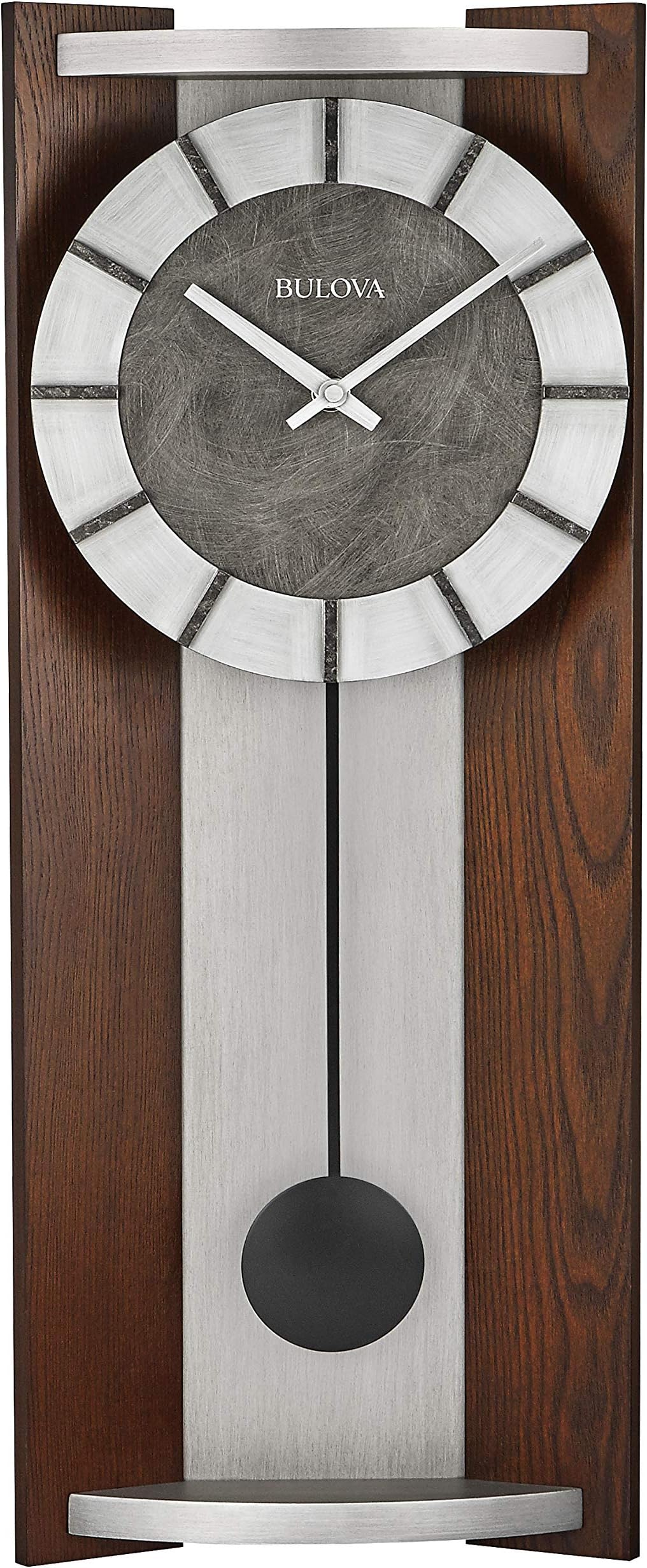 Amazon.com: Bulova Newton Pendulum Wall Clock, Espresso (C4808) : Home ...