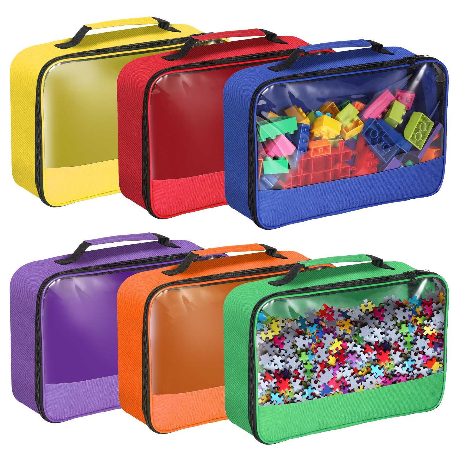 Amazon.com: 6 Packs Toy Storage Bags with Zipper, Reusable Toy ...