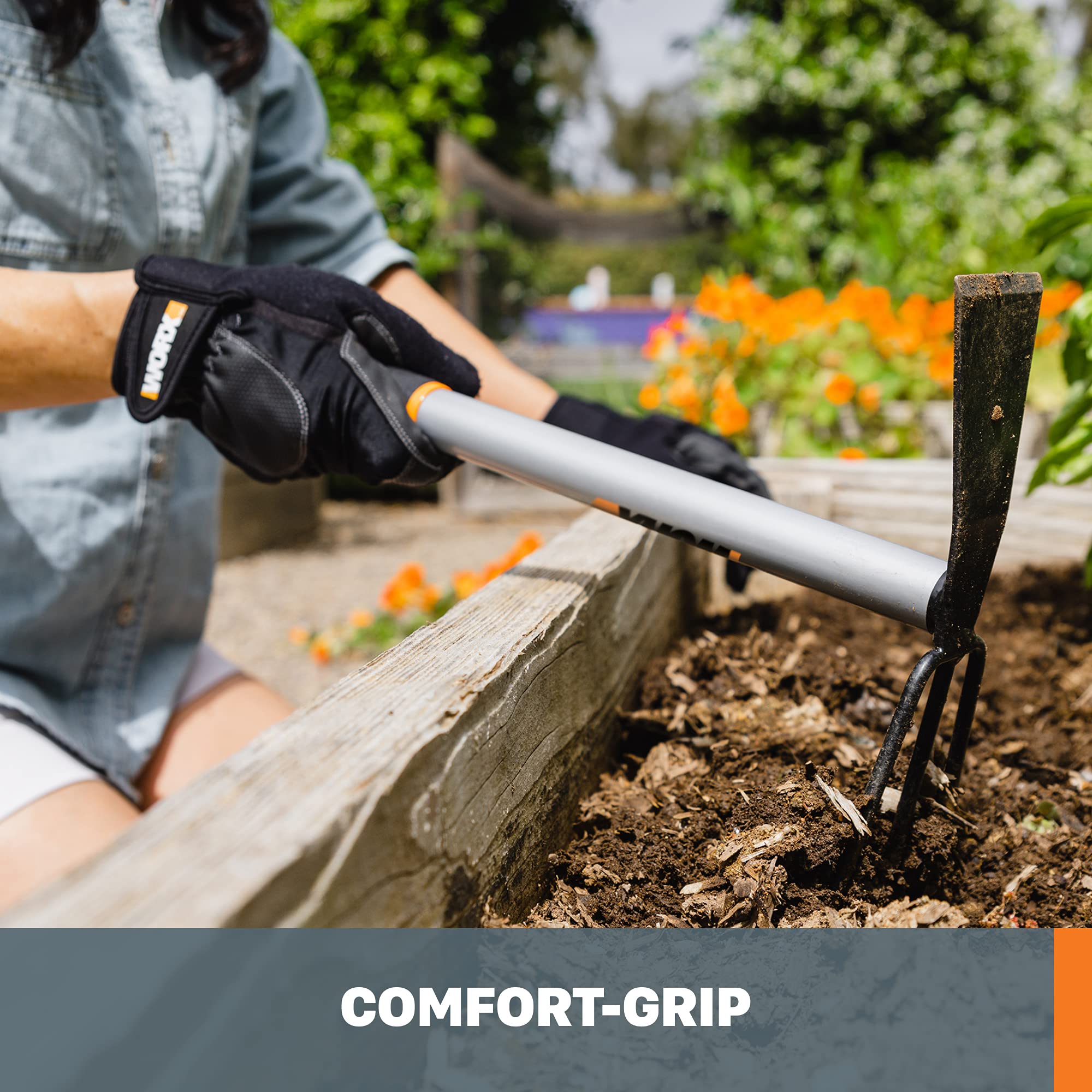 Snapklik.com : Worx WG004 2-in-1 Hand Garden Hoe/Cultivator Combo