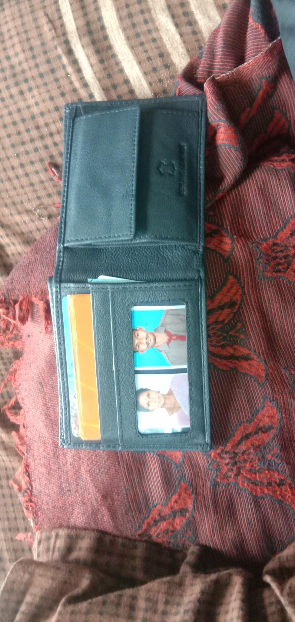 Buy NAPA HIDE Blue Leather Wallet for Men I Handcrafted I 4 Credit ...