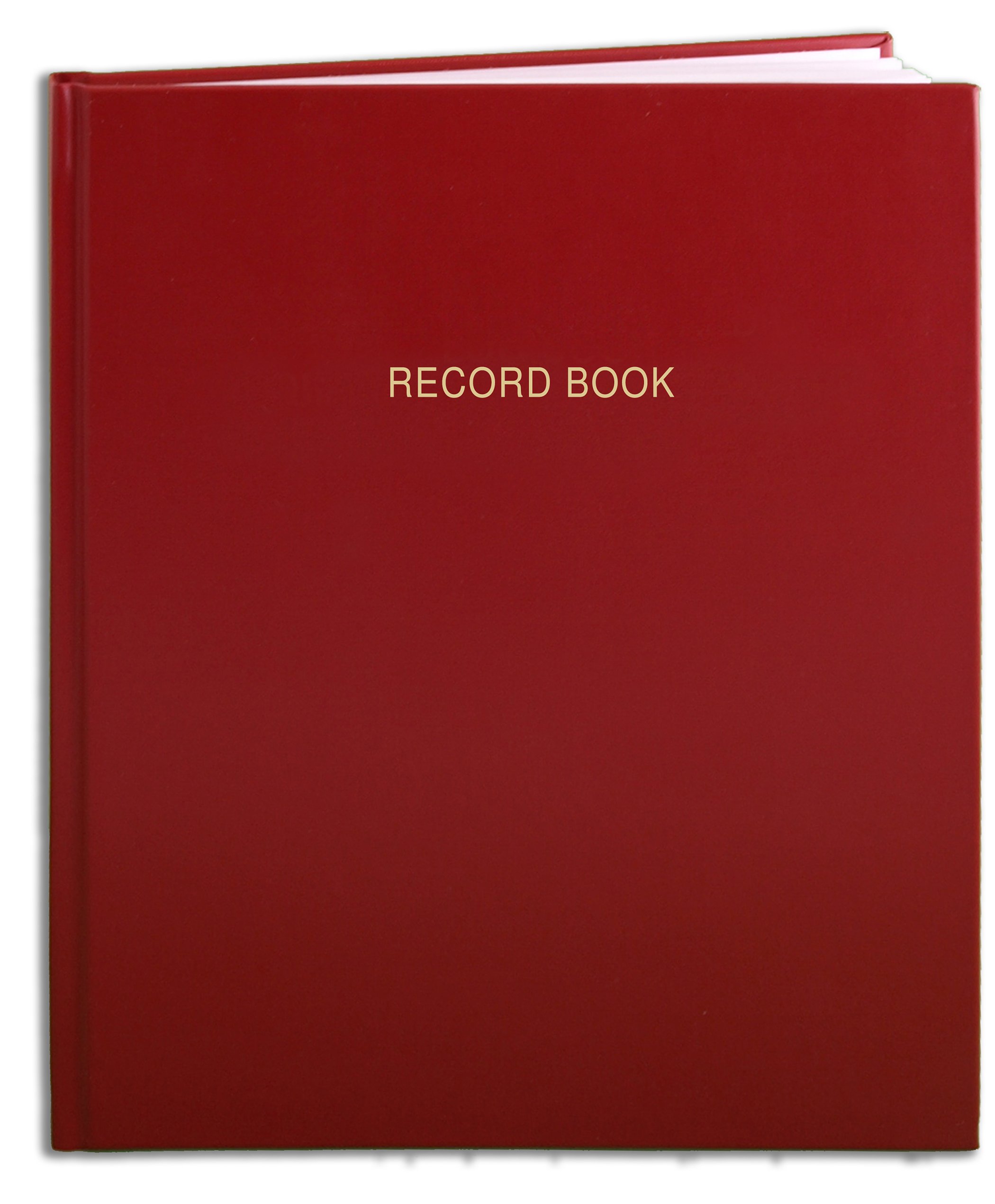 Amazon.com : BookFactory Red Record Book/Record Notebook - 96 Pages 8 ...