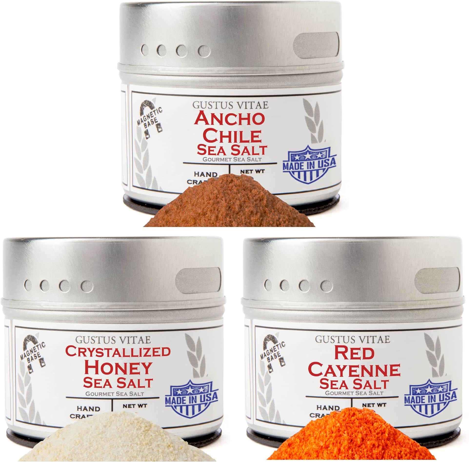 Amazon.com: Exotic Sea Salts Gift Collection - Non GMO - 3 Magnetic ...