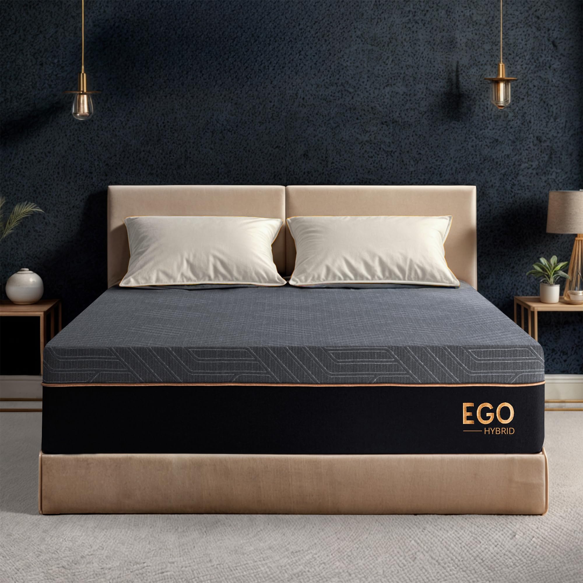 Amazon.com: EGOHOME Hybrid Queen Mattress 12 Inch, Mattress with ...