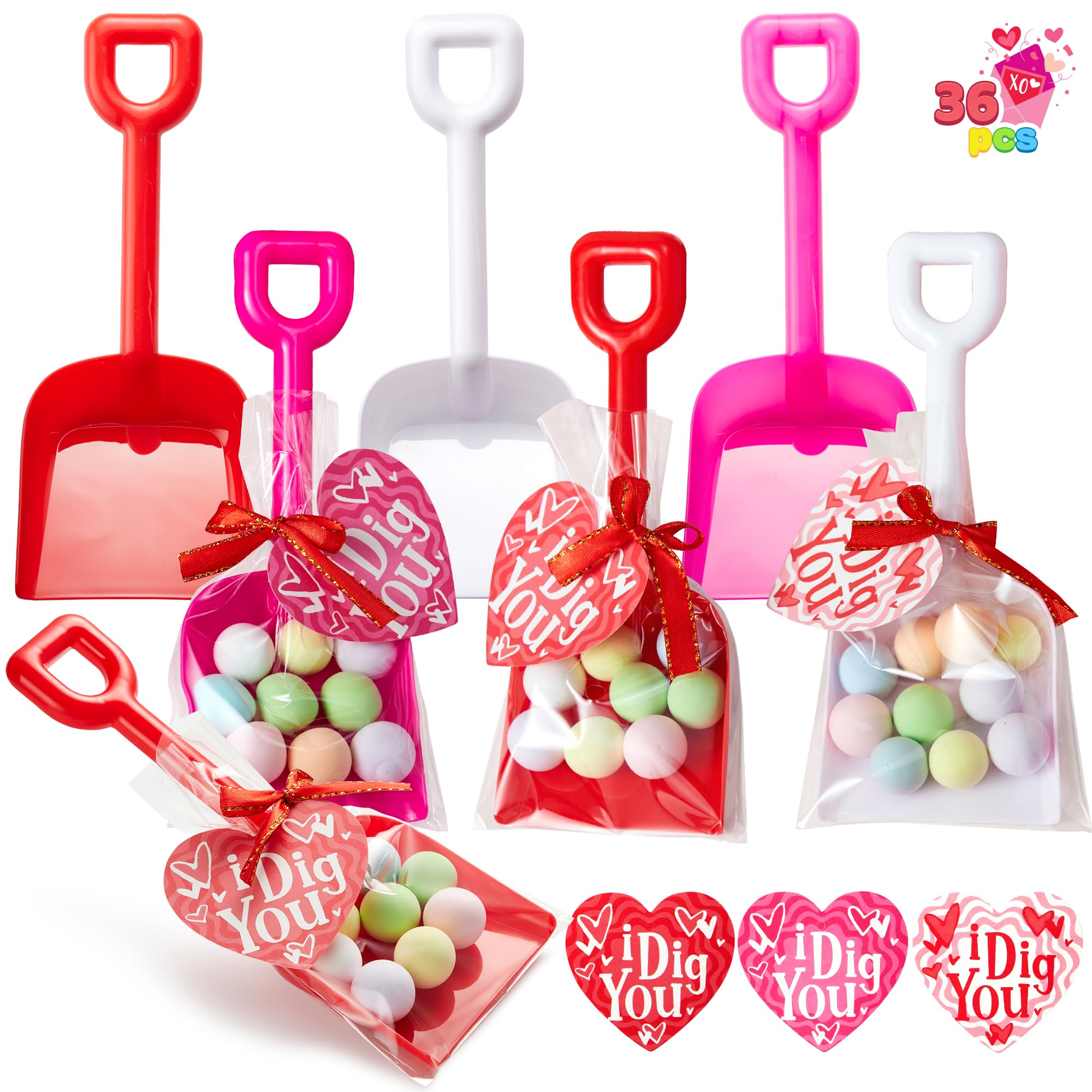 Amazon.com: JOYIN 36 Pcs Valentines Day I DIG You Cards with Shovel Toy ...