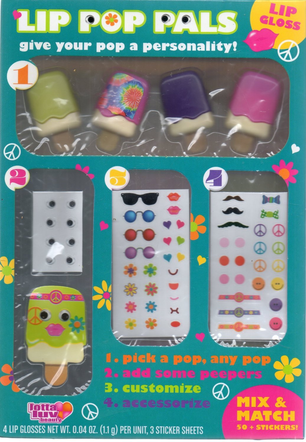 Amazon.com : Lip Pop Pals, Lip Gloss, Lotta Luv Beauty : Beauty ...