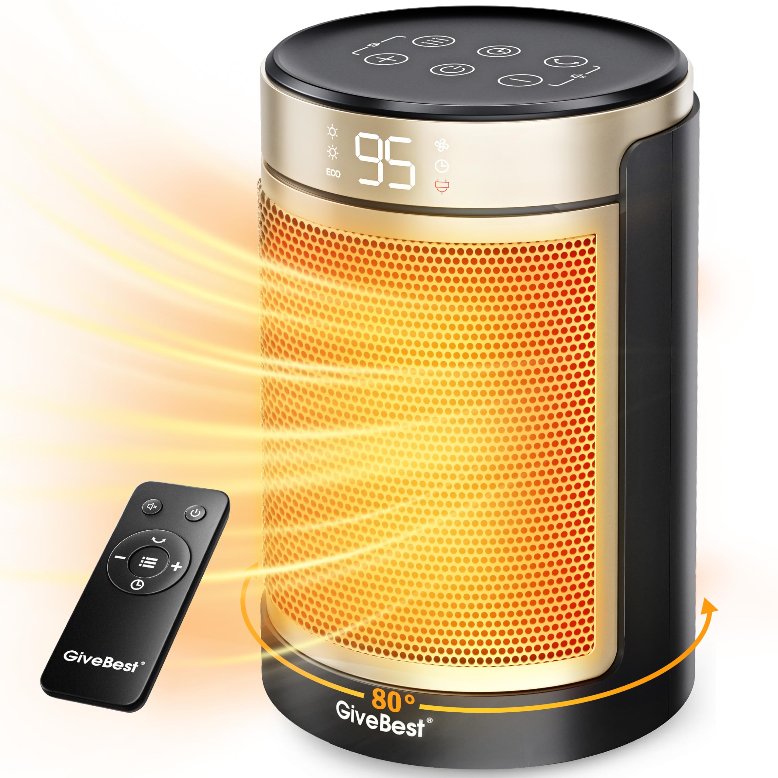 Amazon.com: GiveBest Space Heater for Indoor Use, 1500W Portable ...