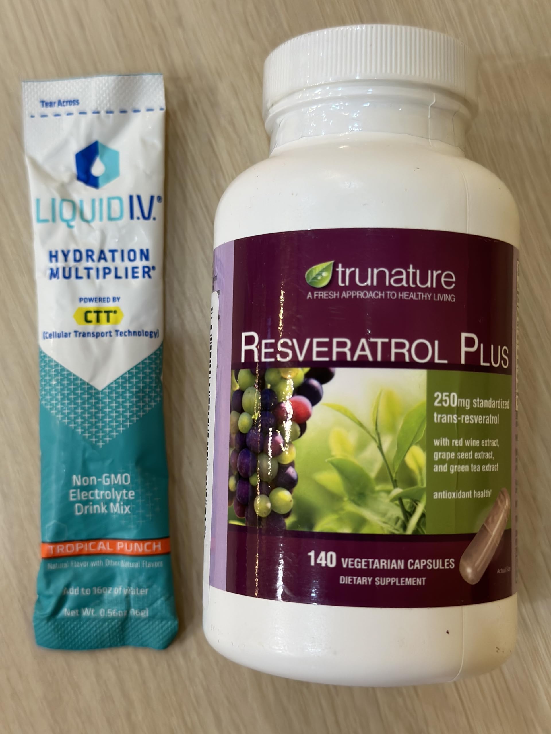 Amazon.com: Trunature Resveratrol Plus, paquete de 140 cápsulas vegetarianas con un orragnizador ...