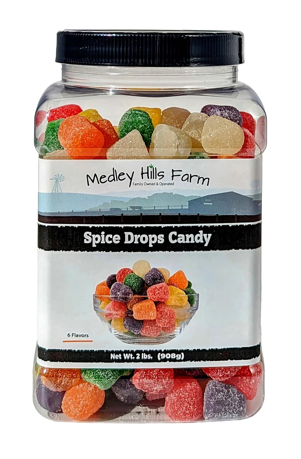 Amazon.com : Spice Drops Candy By 2 lbs. in Reusable Container ...