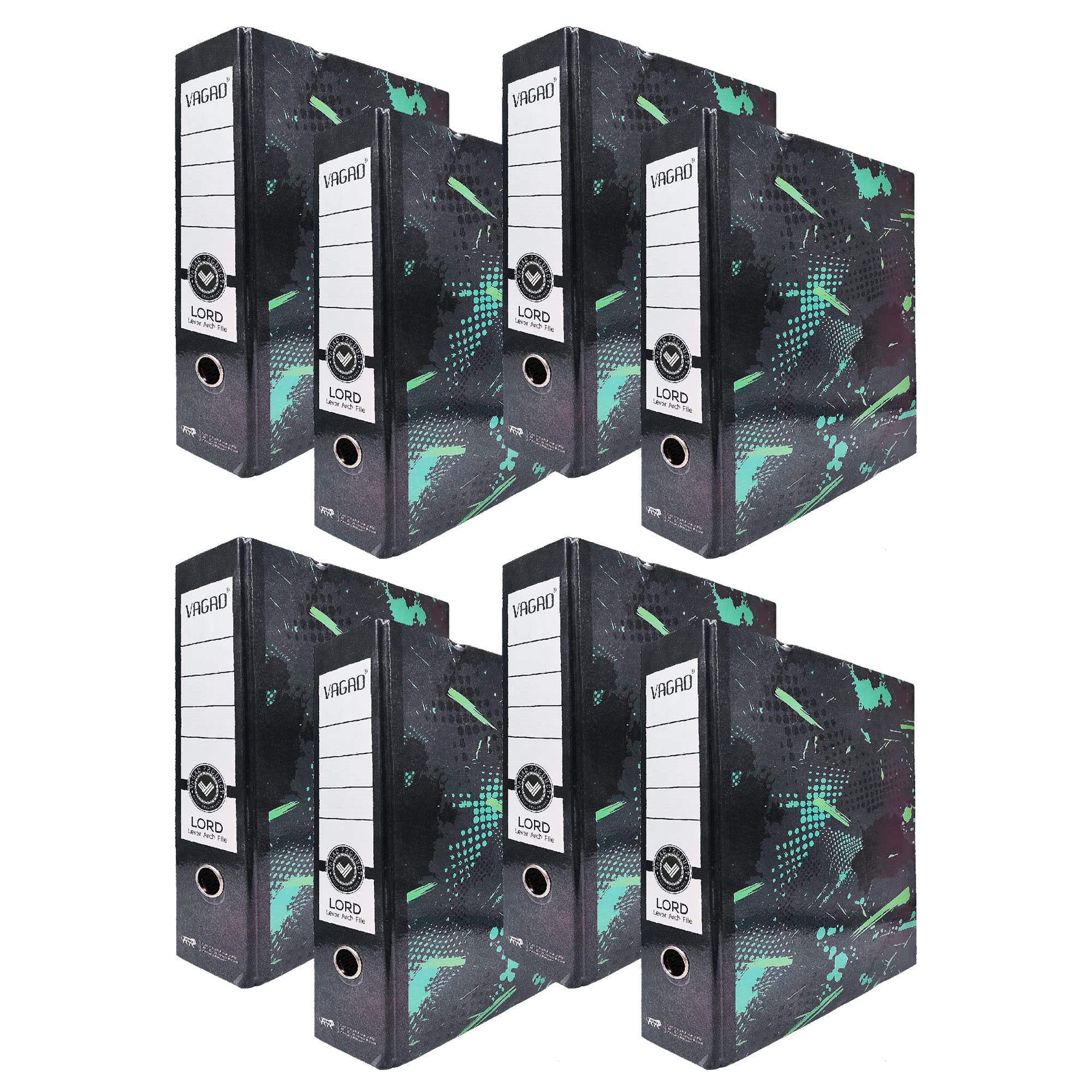 Buy VAGAD® Office Lever Arch Box File Clip Binder Laminated Box File ...