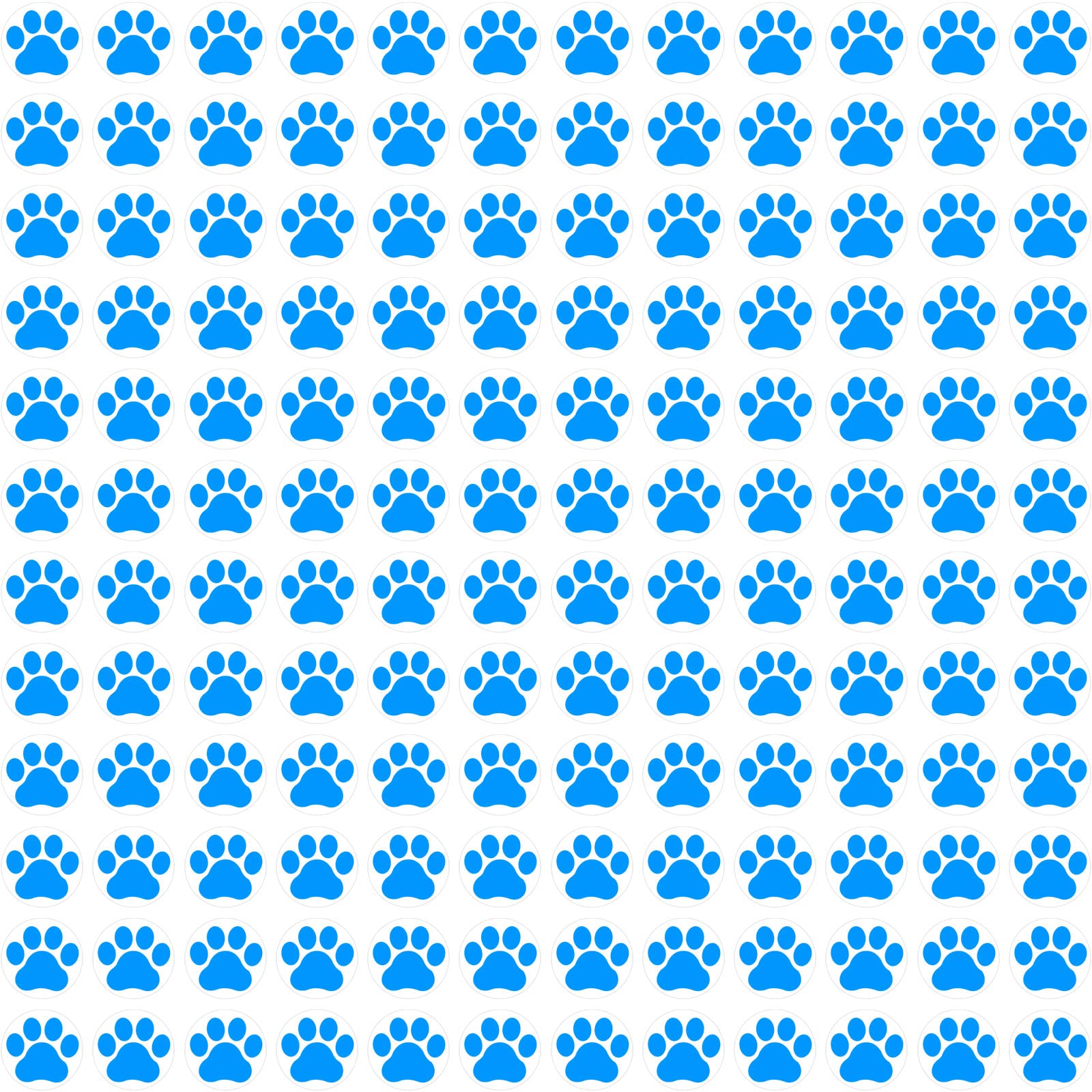 Amazon.com: Geyee 3000 Paw Print Stickers for Kids Mini Dog Paw ...
