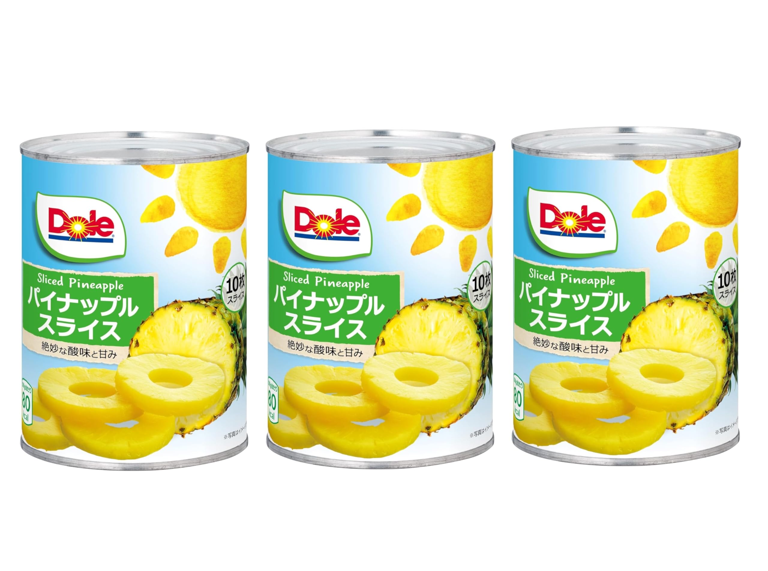 Amazon | ドール 缶詰 パインスライス 3号 567g(固形量357g)×3缶セットDole [4935850100388] | ノーブランド品 | フルーツの缶詰・瓶詰 通販