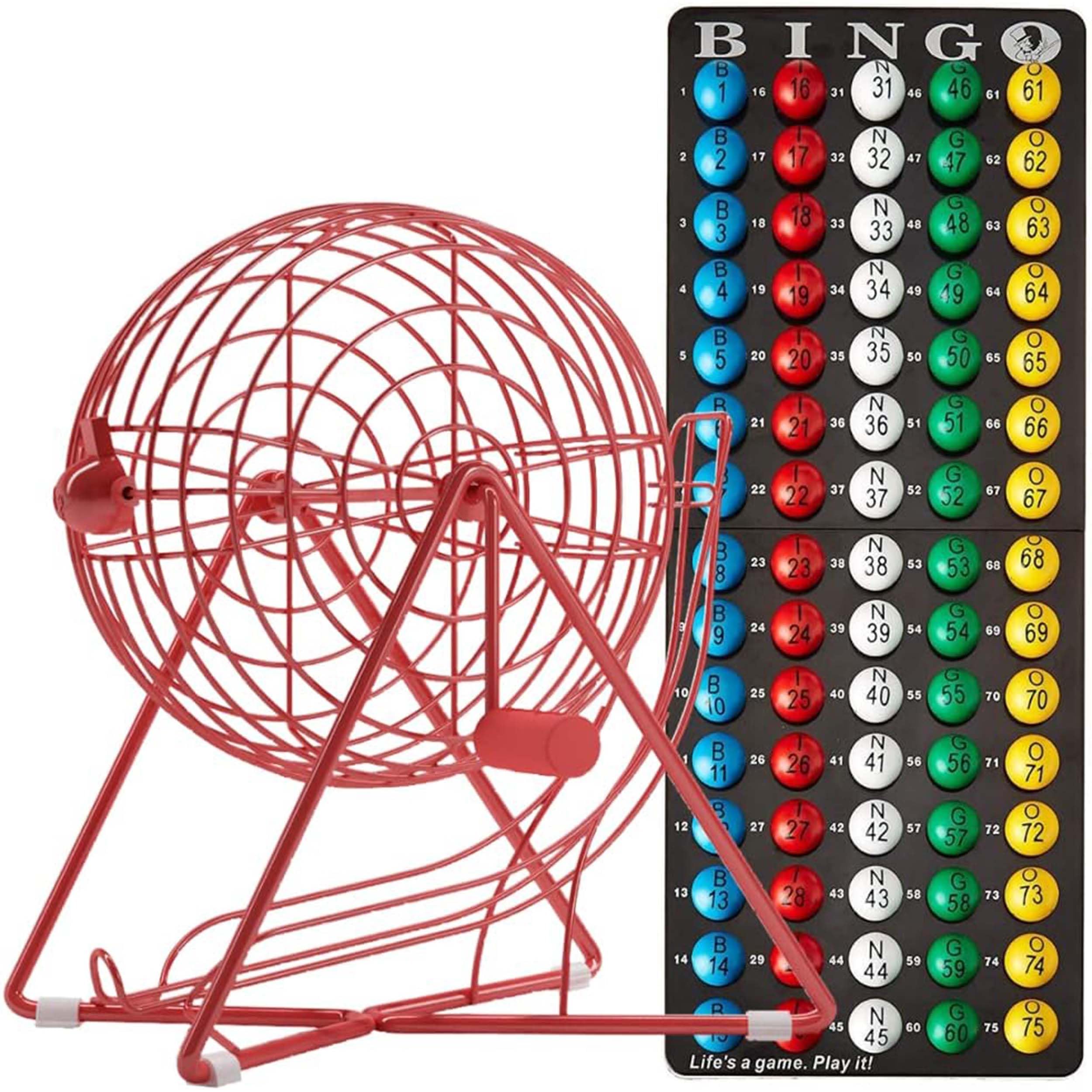 Similar- Deluxe Professional Bingo Set with Steel Cage, Everlasting 7/8 ...