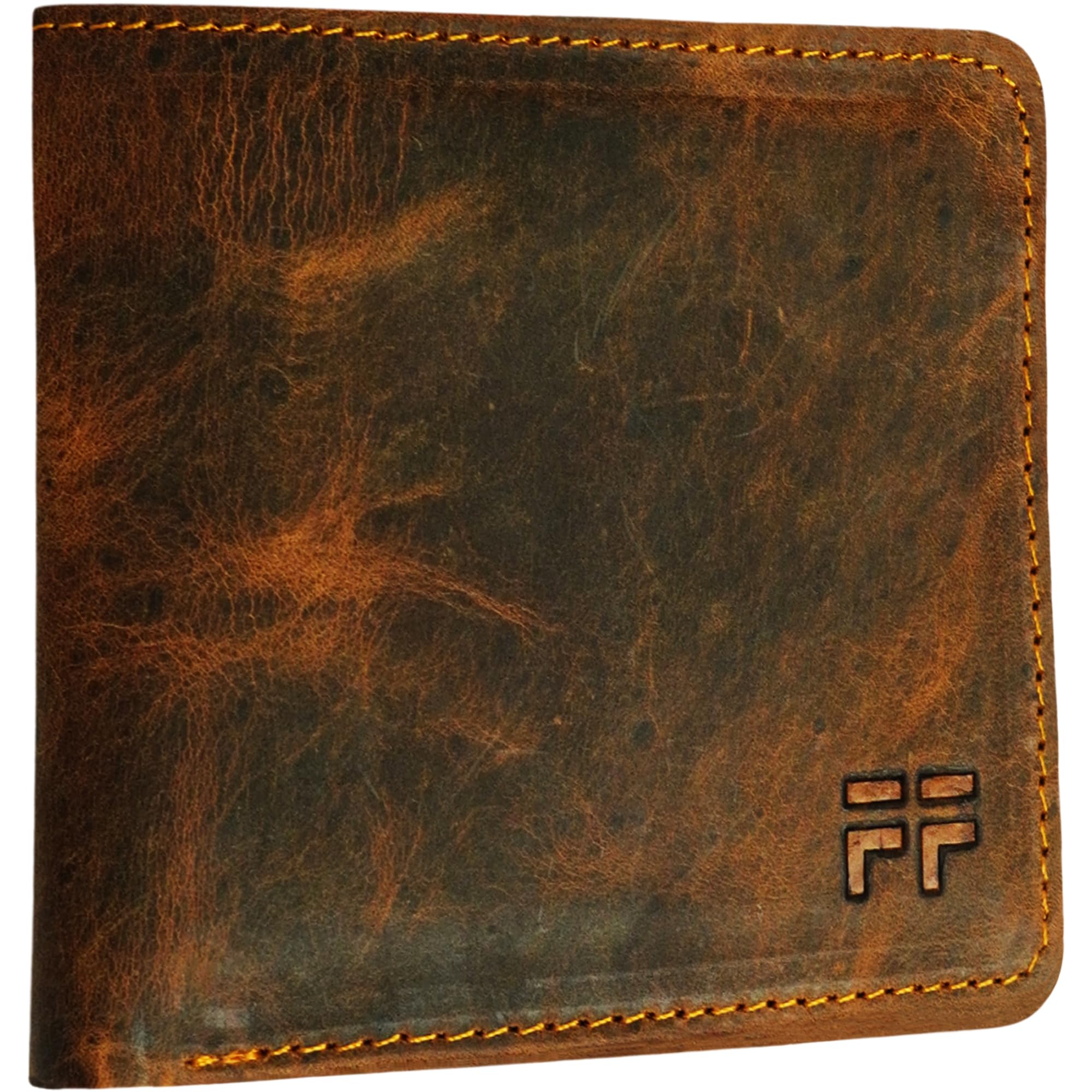 Amazon.com: FULLFURS Genuine Cow Leather wallet for men | RFID Blocking ...