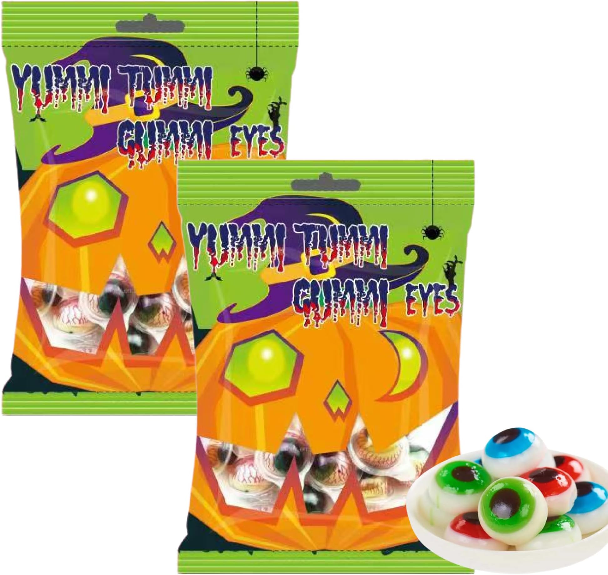 Amazon.com: Needzo Gummy Eyeballs with Gooey Jelly Filling ...