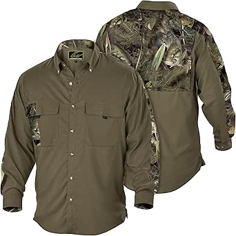 Fishouflage Bass Camo Guide - Camisa de pesca de manga larga para ...