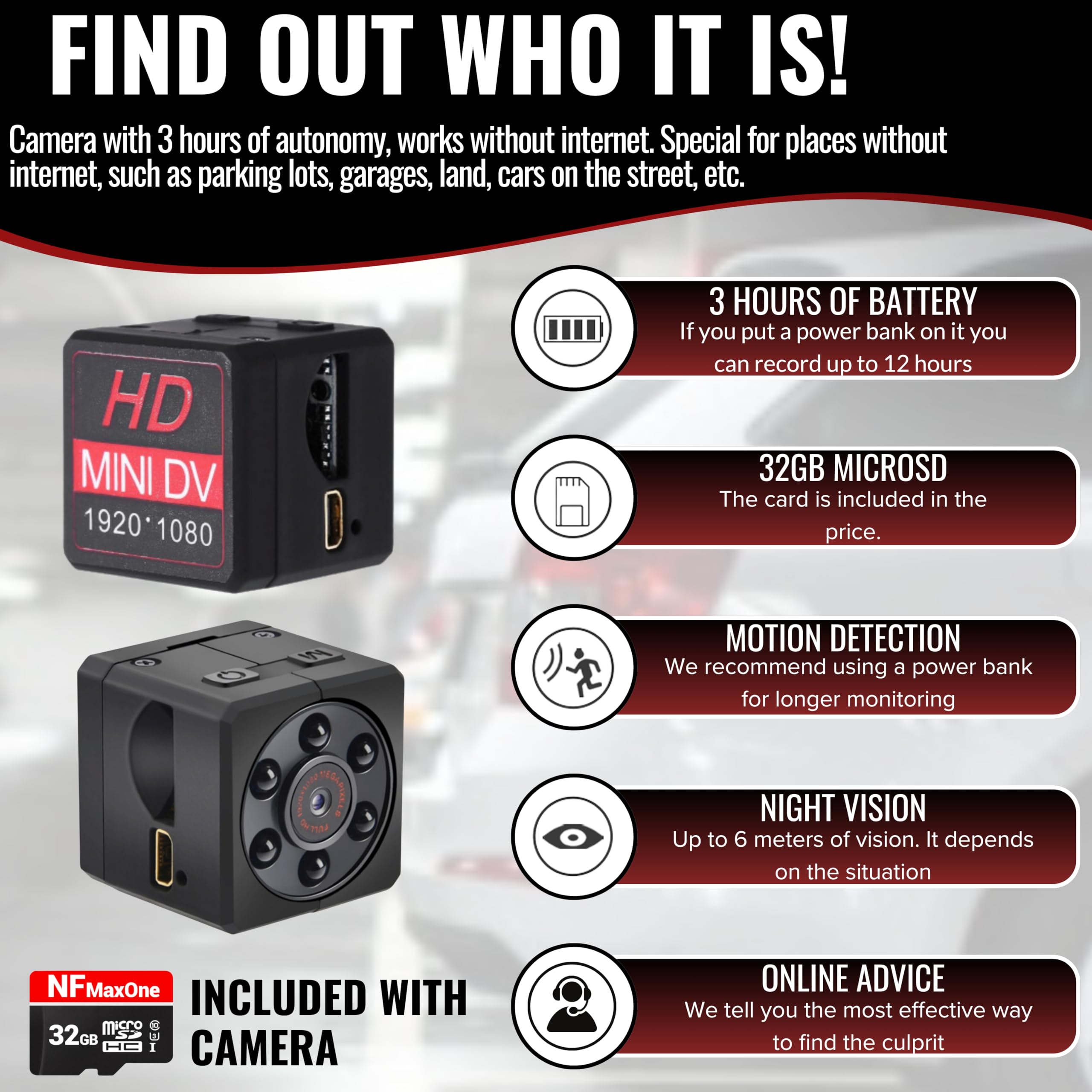 Mini Hidden Spy Camera with Full HD Image – Spy Camera with Night ...