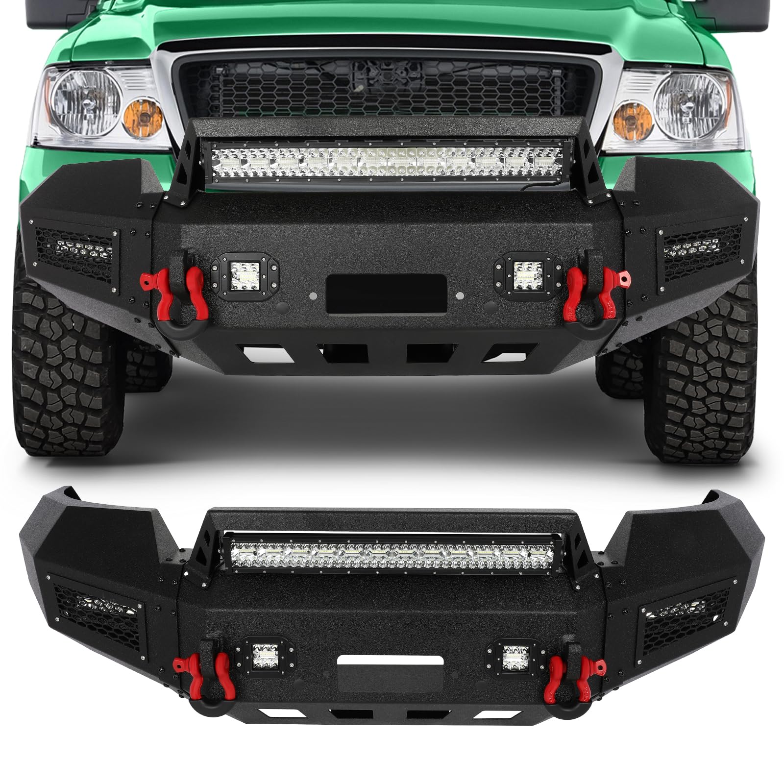 Amazon.com: SCITOO Upgraded Textured Black Bumper fit for 2004-2008 for ...